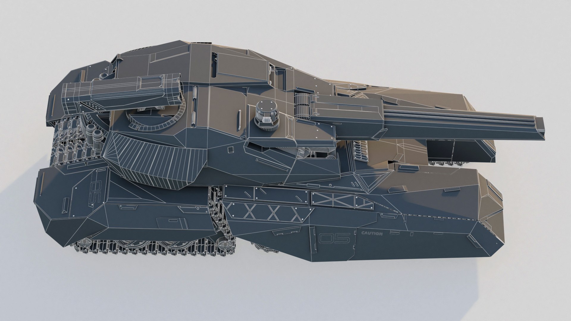 Sci-fi Tank Model - TurboSquid 2078777