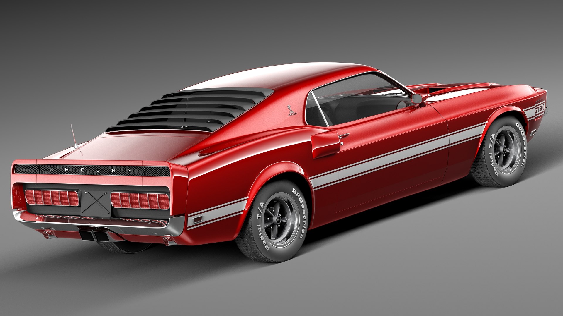 3ds Max Mustang Gt500 Shelby Cobra