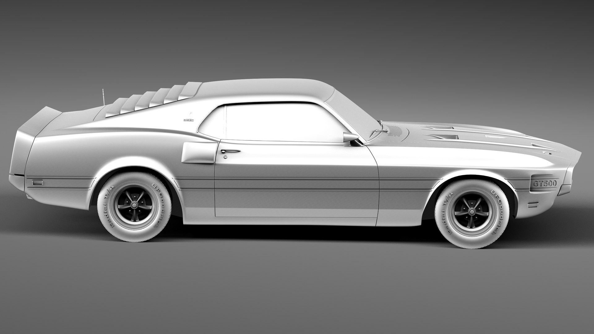 3ds Max Mustang Gt500 Shelby Cobra
