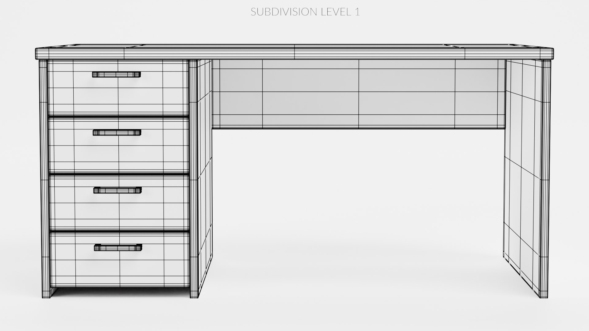3D Office Table Model - TurboSquid 1901306