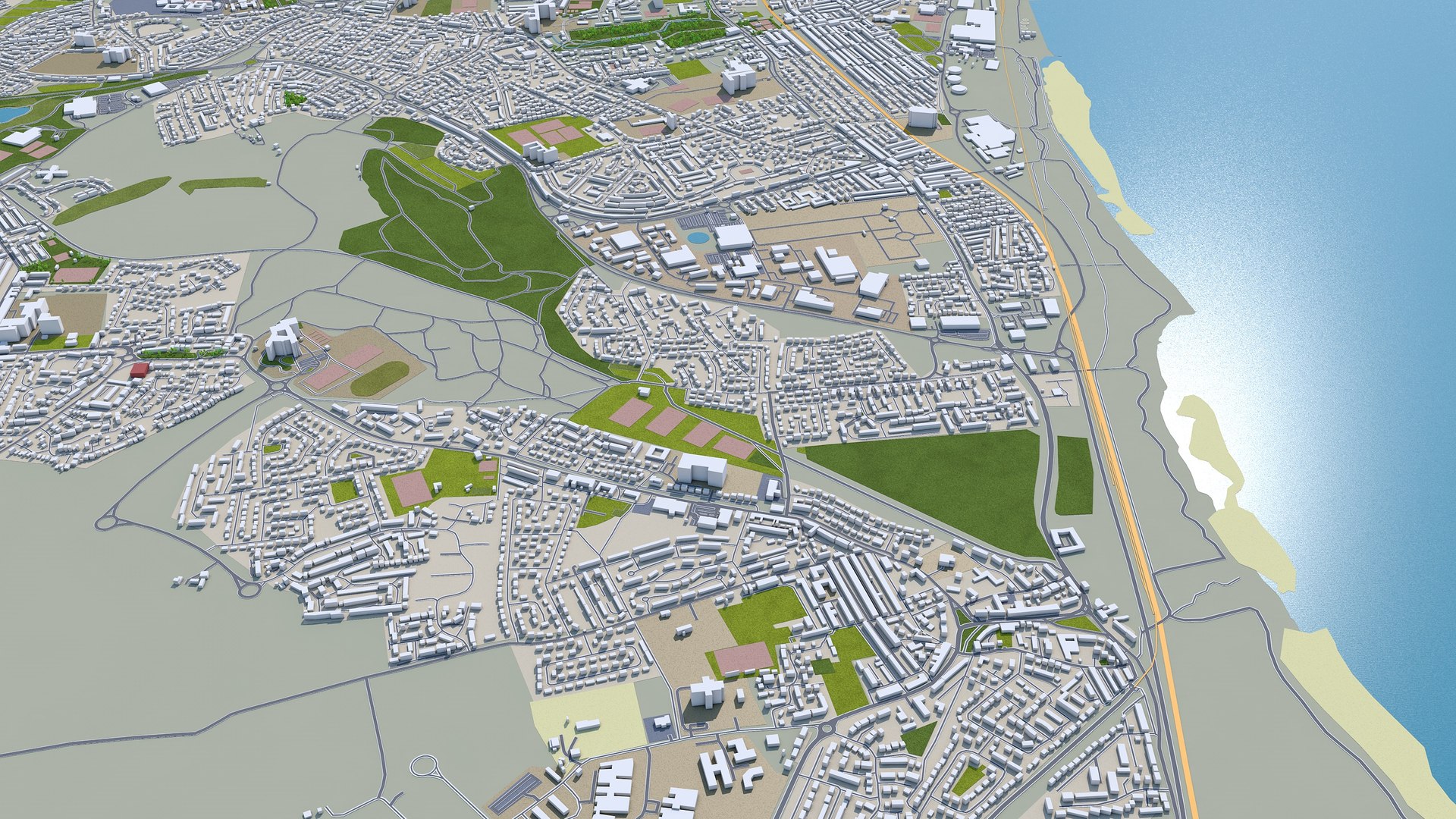 3D Model City Area Building - TurboSquid 1669325