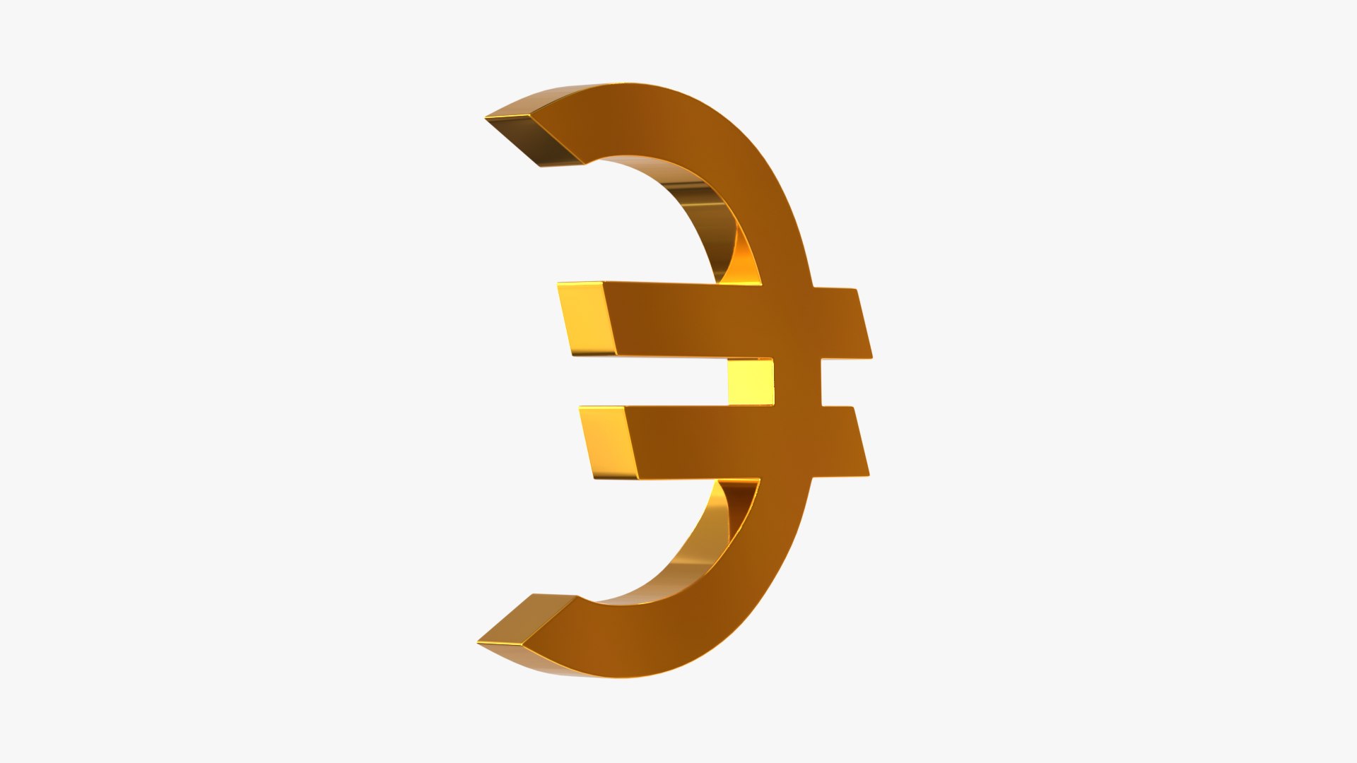 Euro Currency Sign 3D Model - TurboSquid 2067486