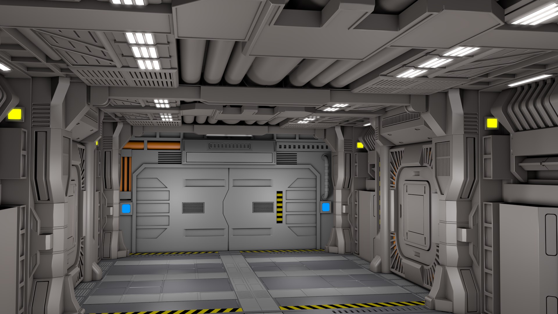 3D Sci Fi Interior Factory - TurboSquid 2515719