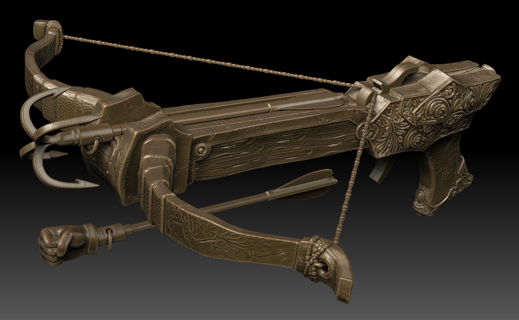 3D Crossbow Model Model - TurboSquid 1880600