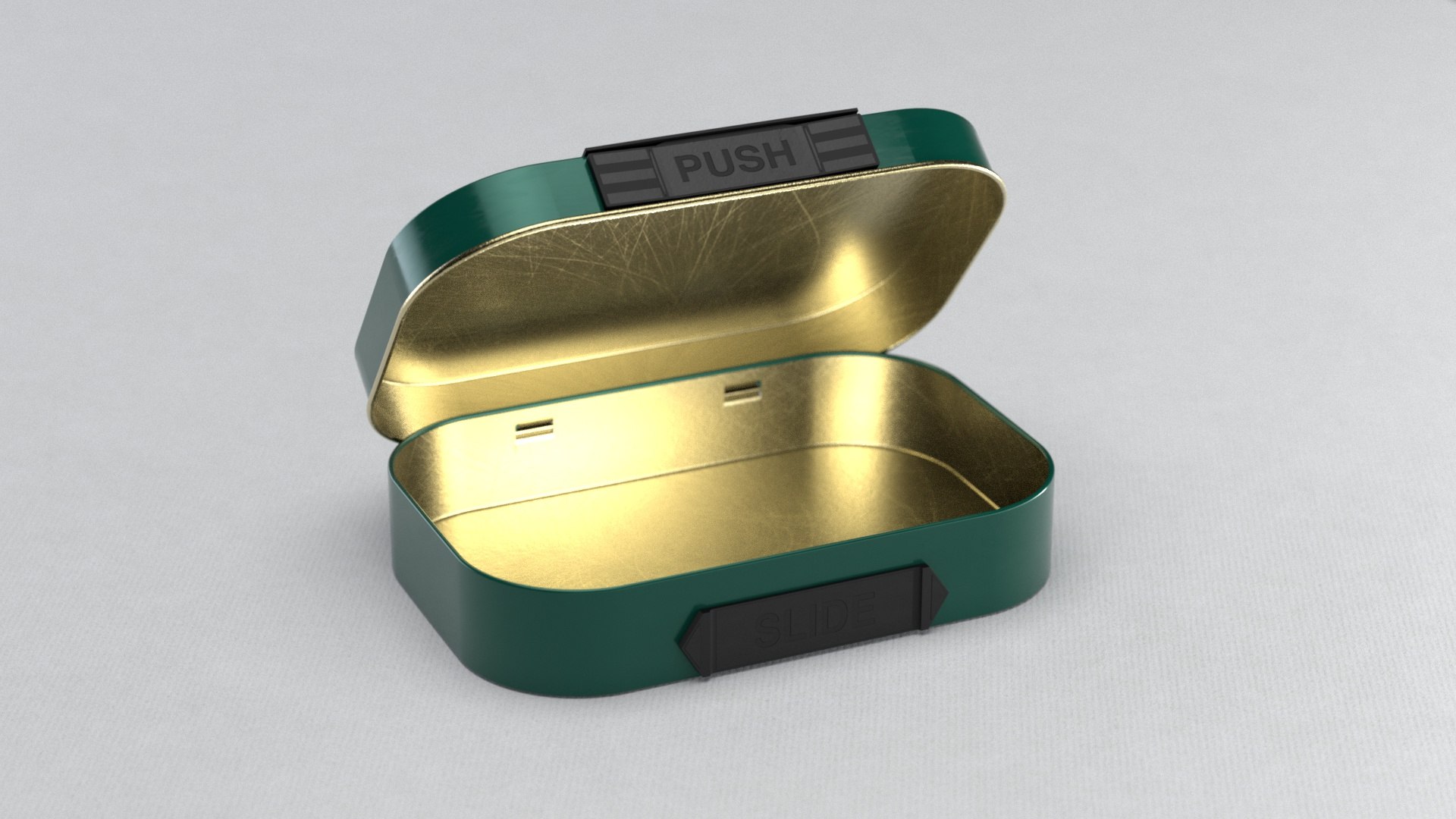 Peppermint Tin Packaging 3D - TurboSquid 1859942