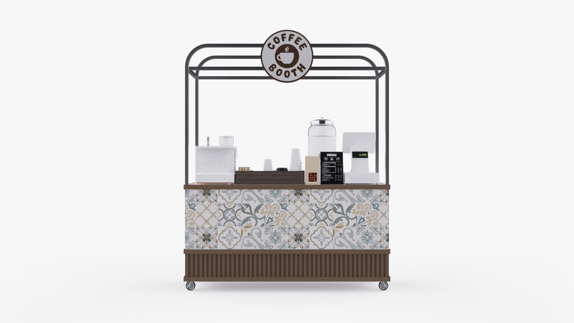 Bring Your Virtual Café to Life with This Stunning 3D Coffee Booth Model