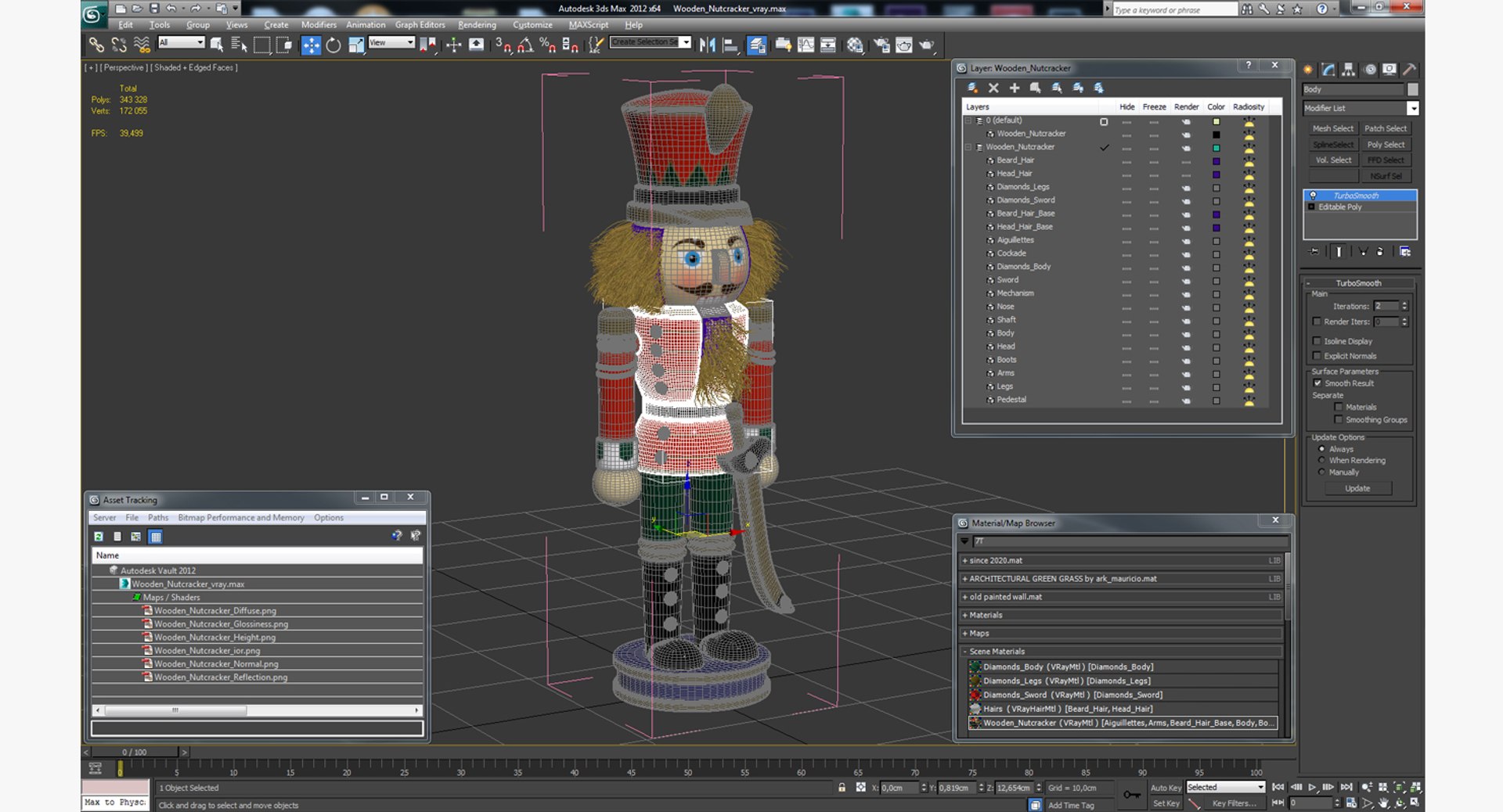 Wooden Nutcracker 3D Model - TurboSquid 1292897