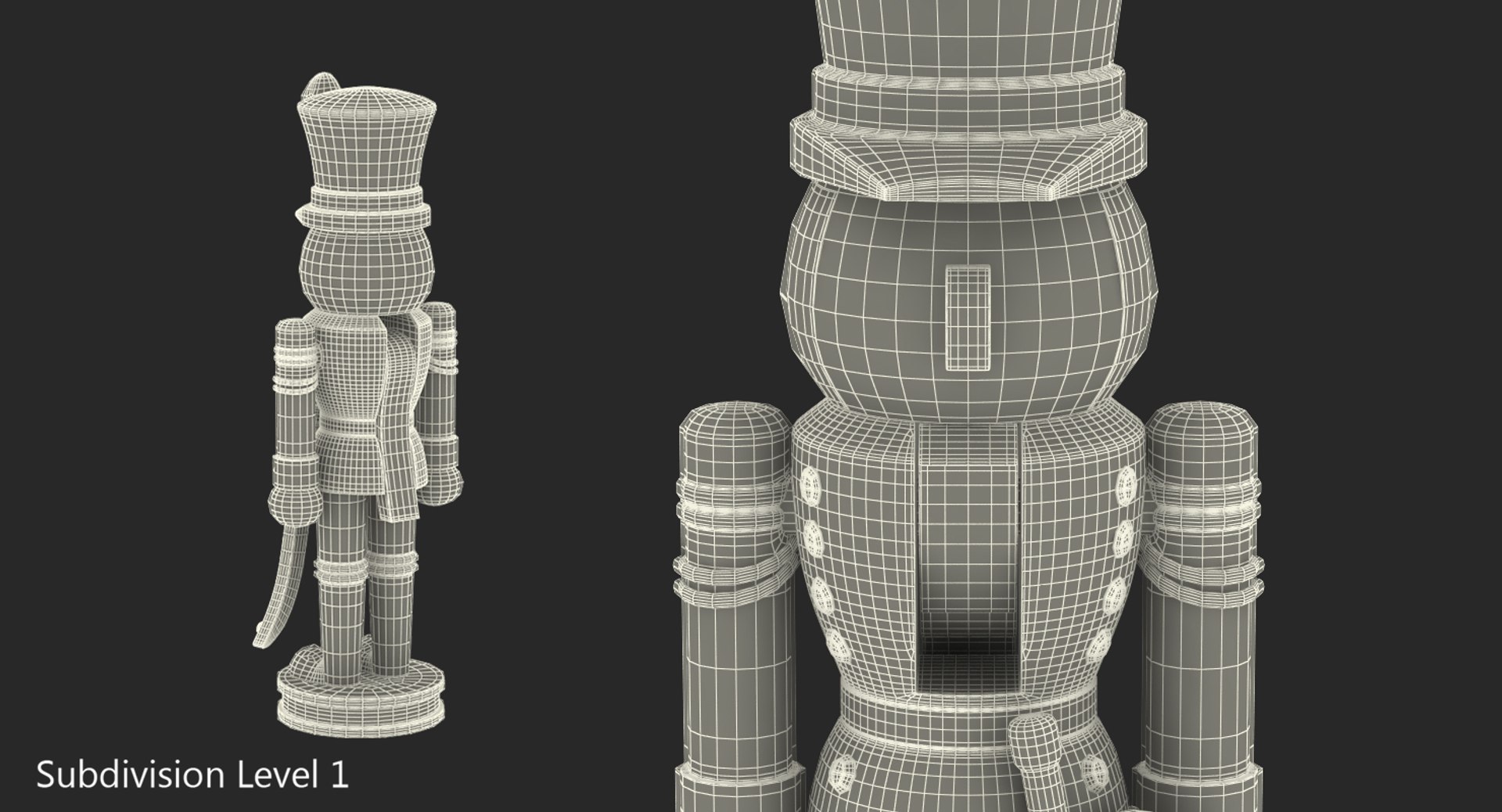 Wooden Nutcracker 3D Model - TurboSquid 1292897