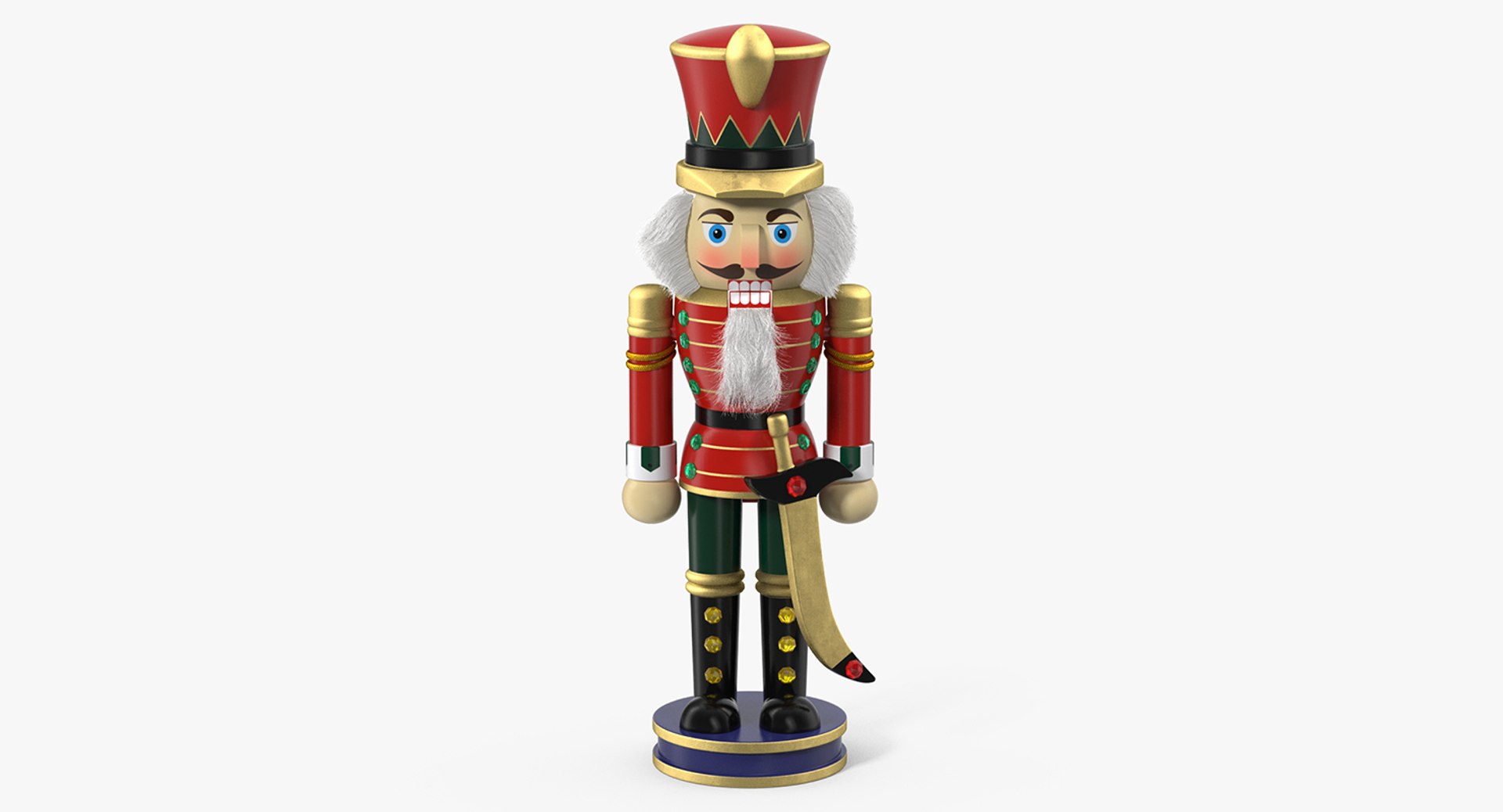 Wooden nutcracker 3D model - TurboSquid 1292897