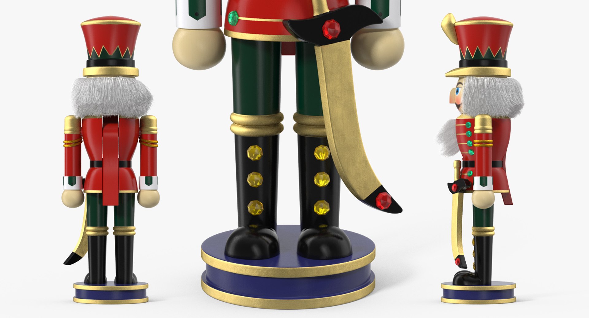 Wooden Nutcracker 3D Model - TurboSquid 1292897