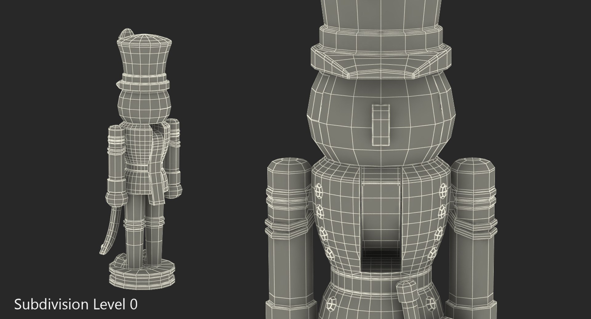 Wooden Nutcracker 3D Model - TurboSquid 1292897