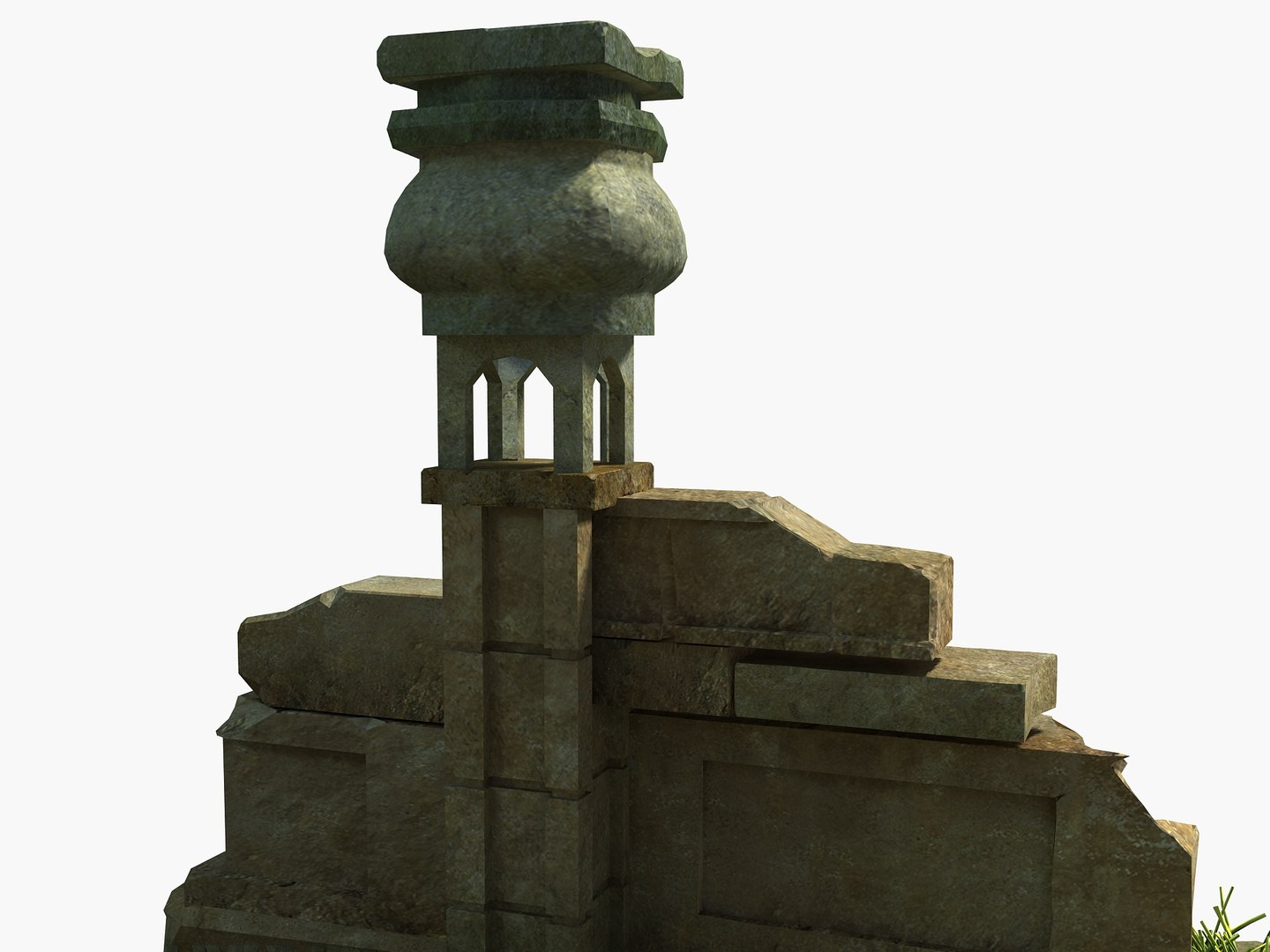 3D Temple Ruins Model - TurboSquid 1965725