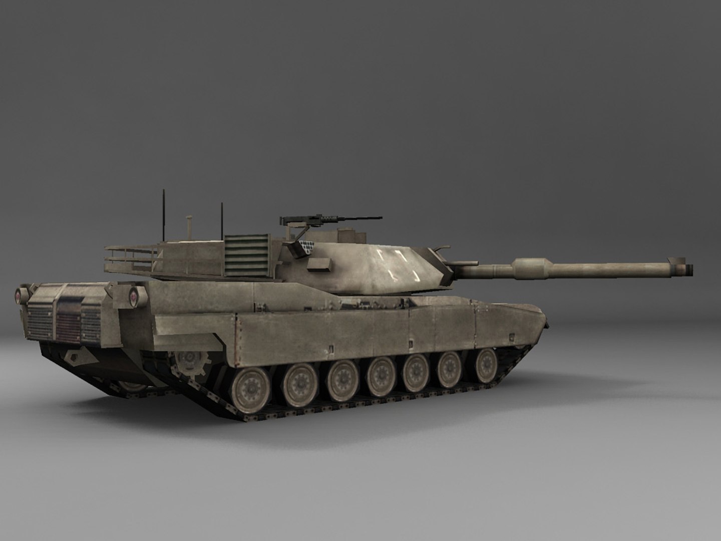 M1a2 Abrams Tank 3d Obj