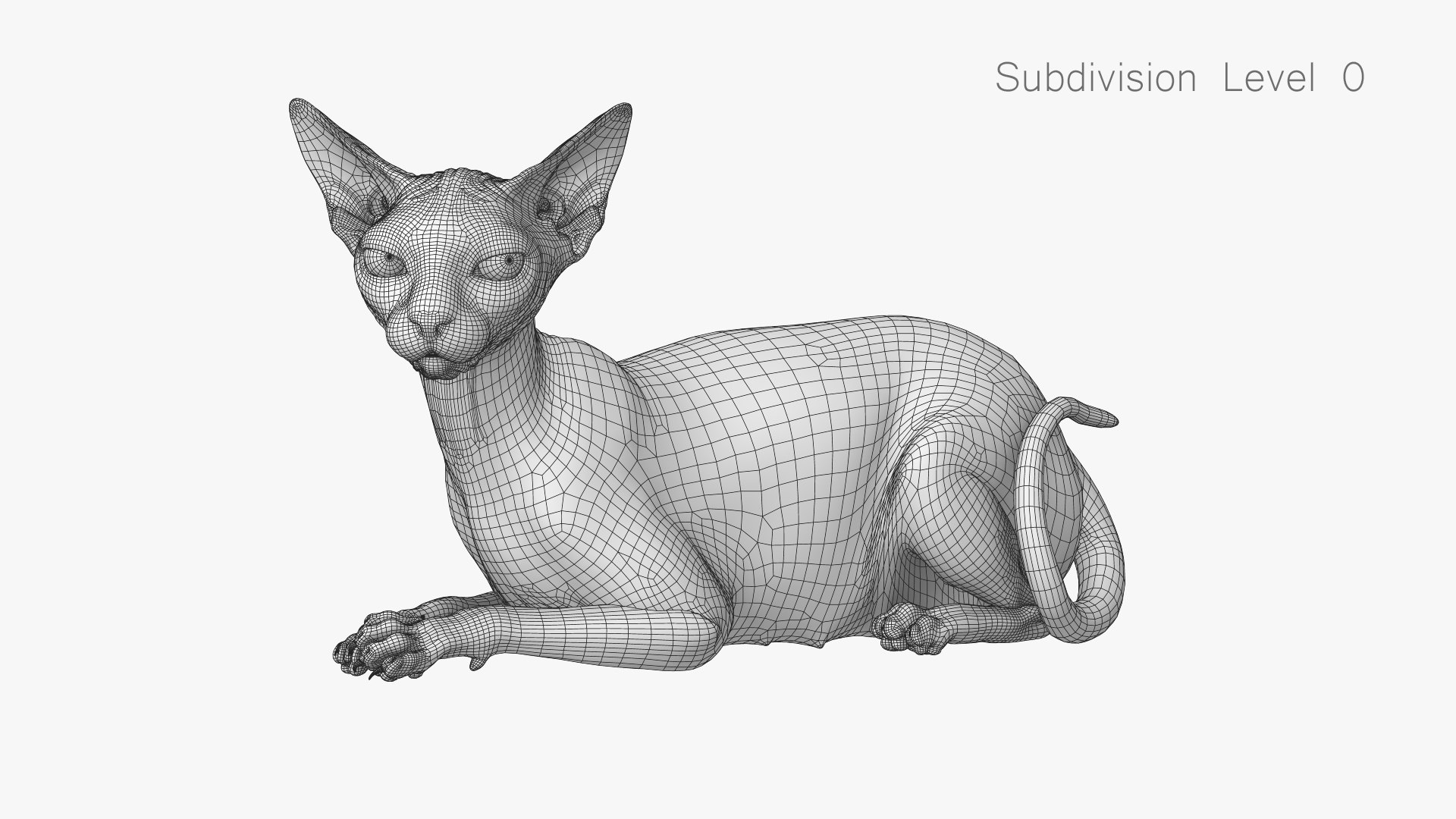 3D Sphynx Cat Lying Model - TurboSquid 1666400