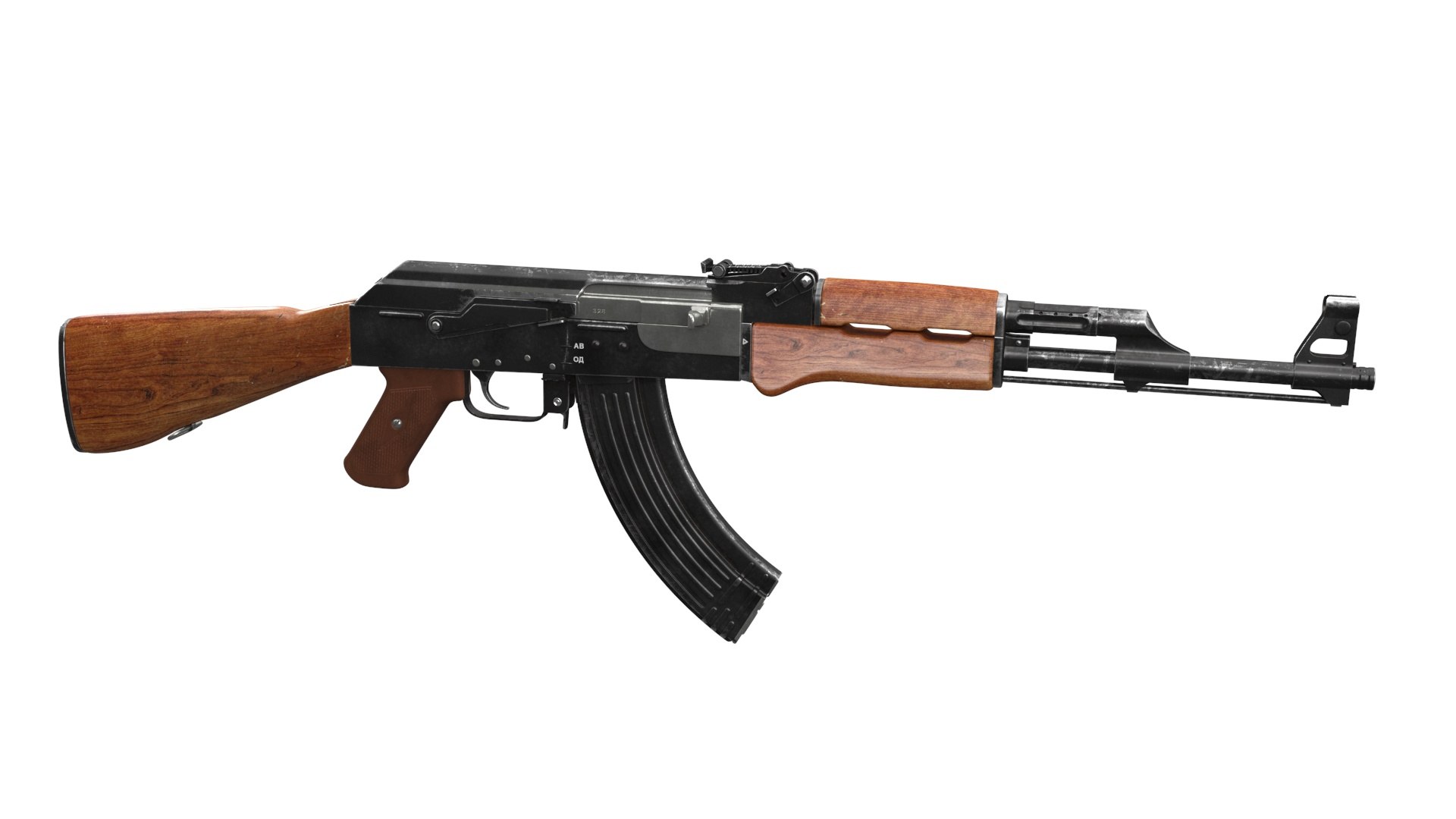 3D Somali Soldier In Camouflage With Rifle AK-47 Fur - TurboSquid 2390601