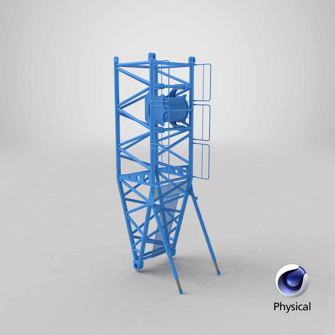 3D crane s pivot section model - TurboSquid 1692496