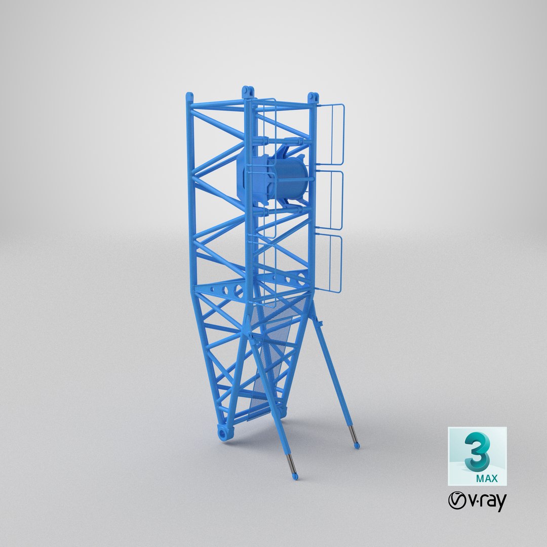 3D Crane S Pivot Section Model - TurboSquid 1692496