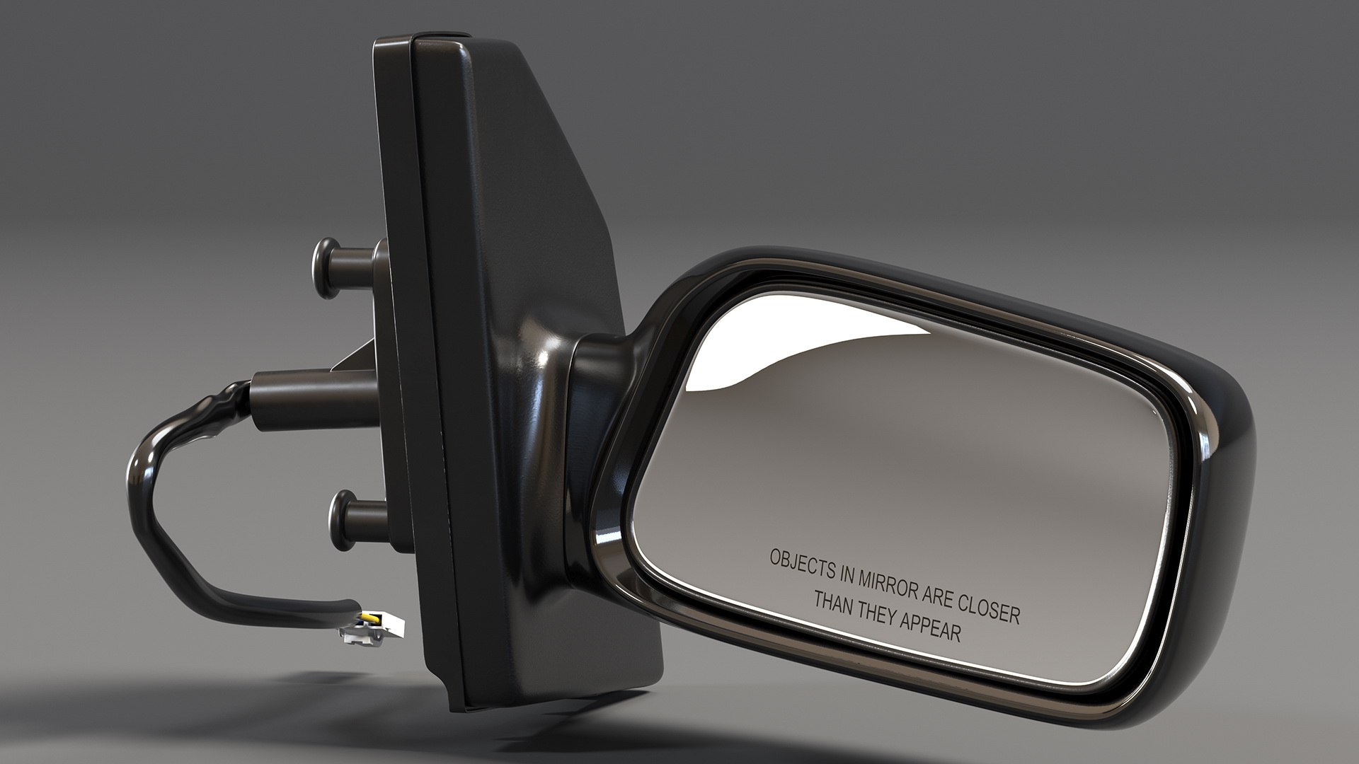 3D Car Passenger Side Mirror Black - TurboSquid 1969602