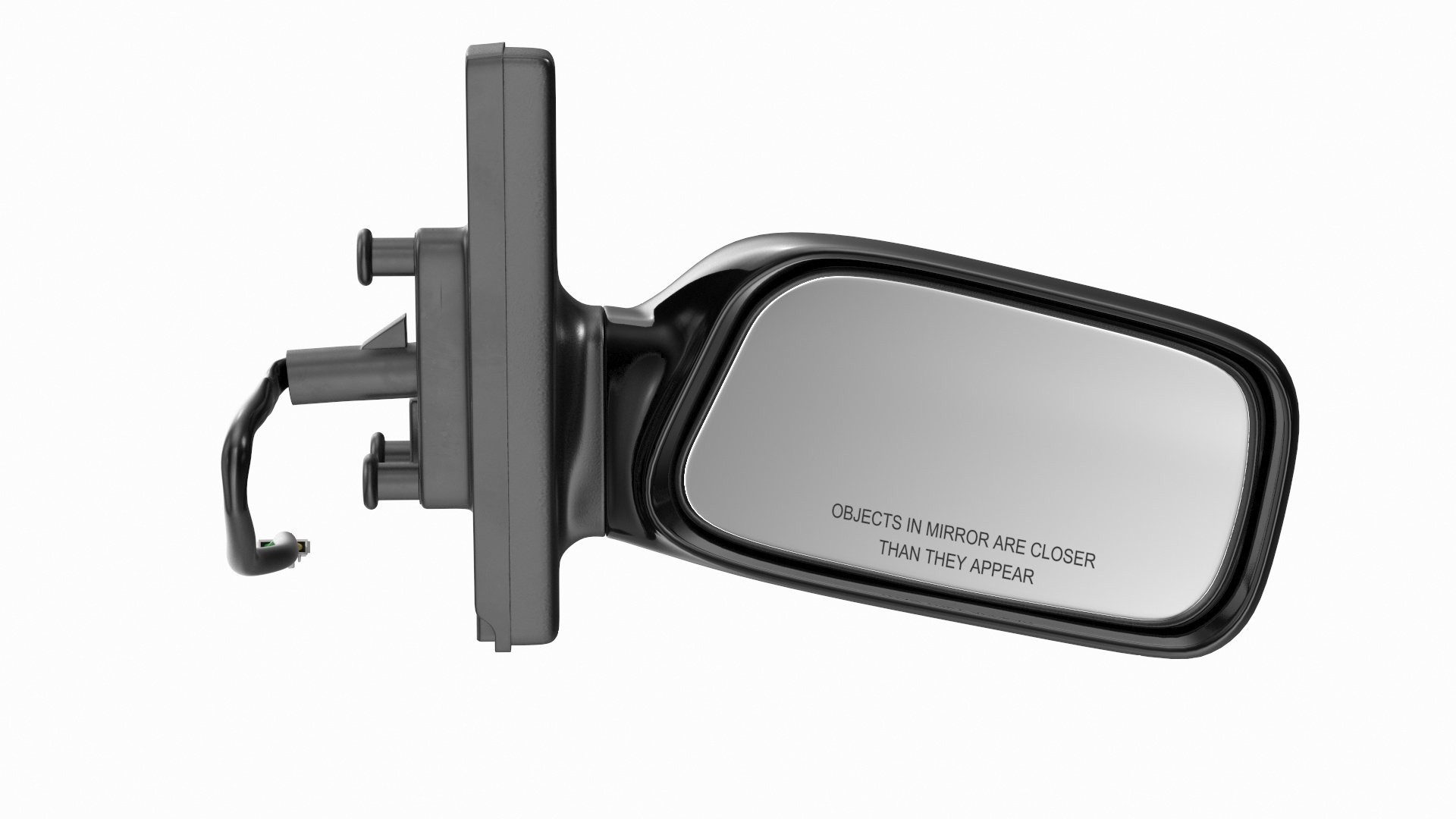 3D Car Passenger Side Mirror Black - TurboSquid 1969602