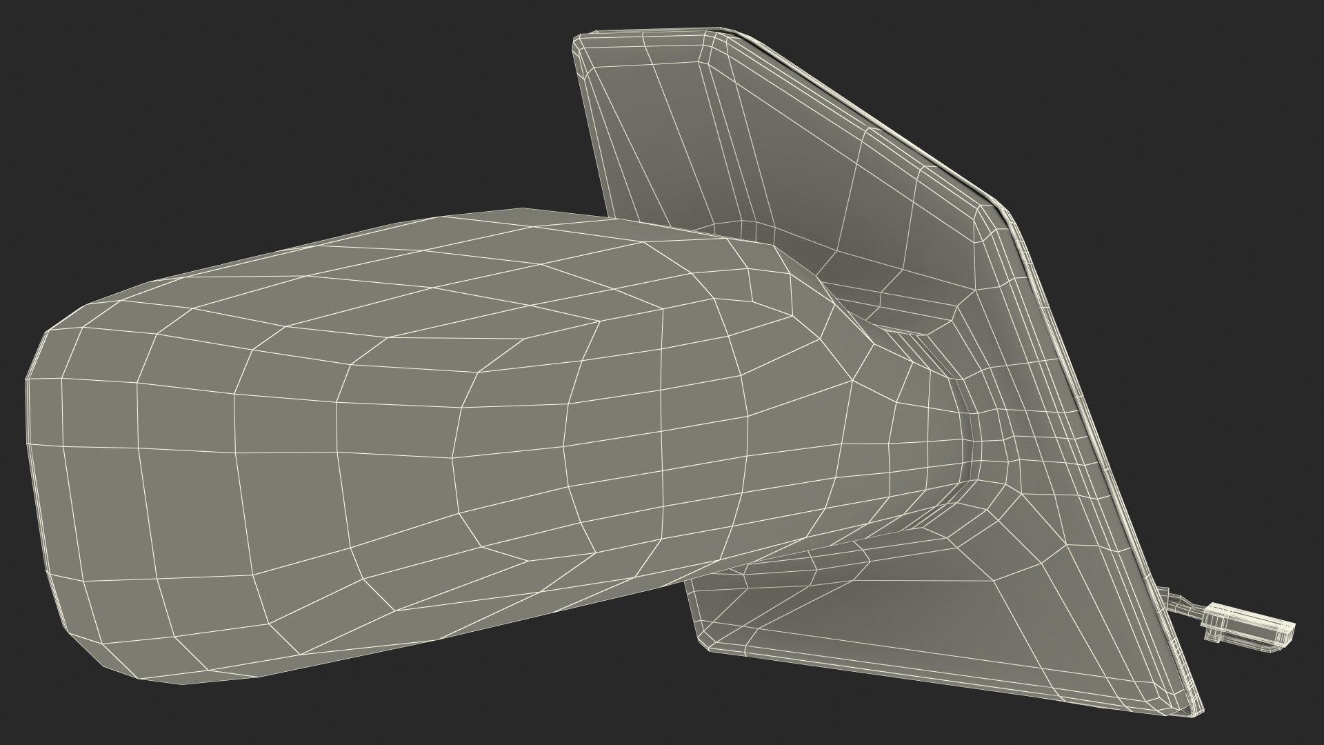 3D Car Passenger Side Mirror Black - TurboSquid 1969602