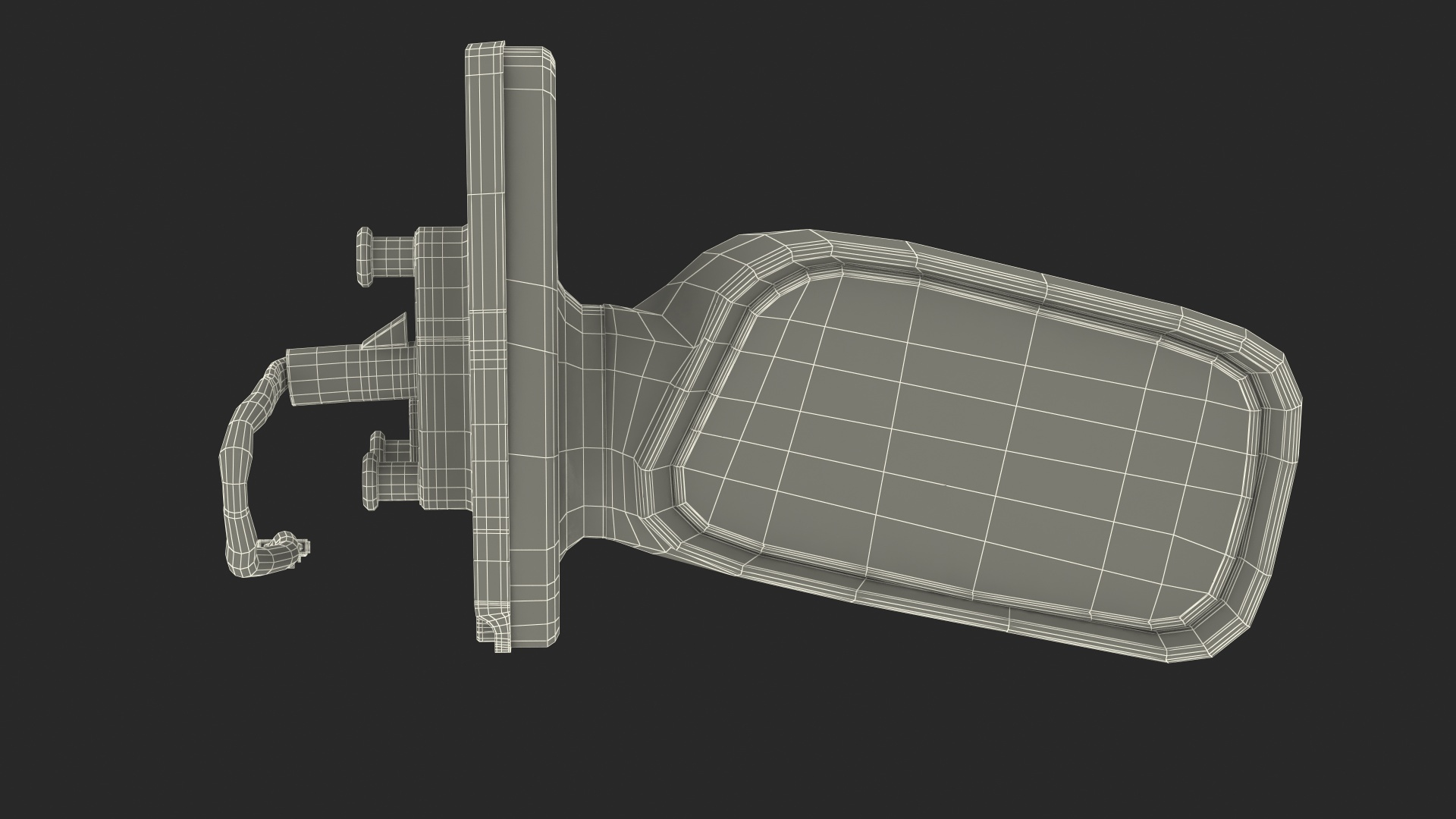 3D Car Passenger Side Mirror Black - TurboSquid 1969602