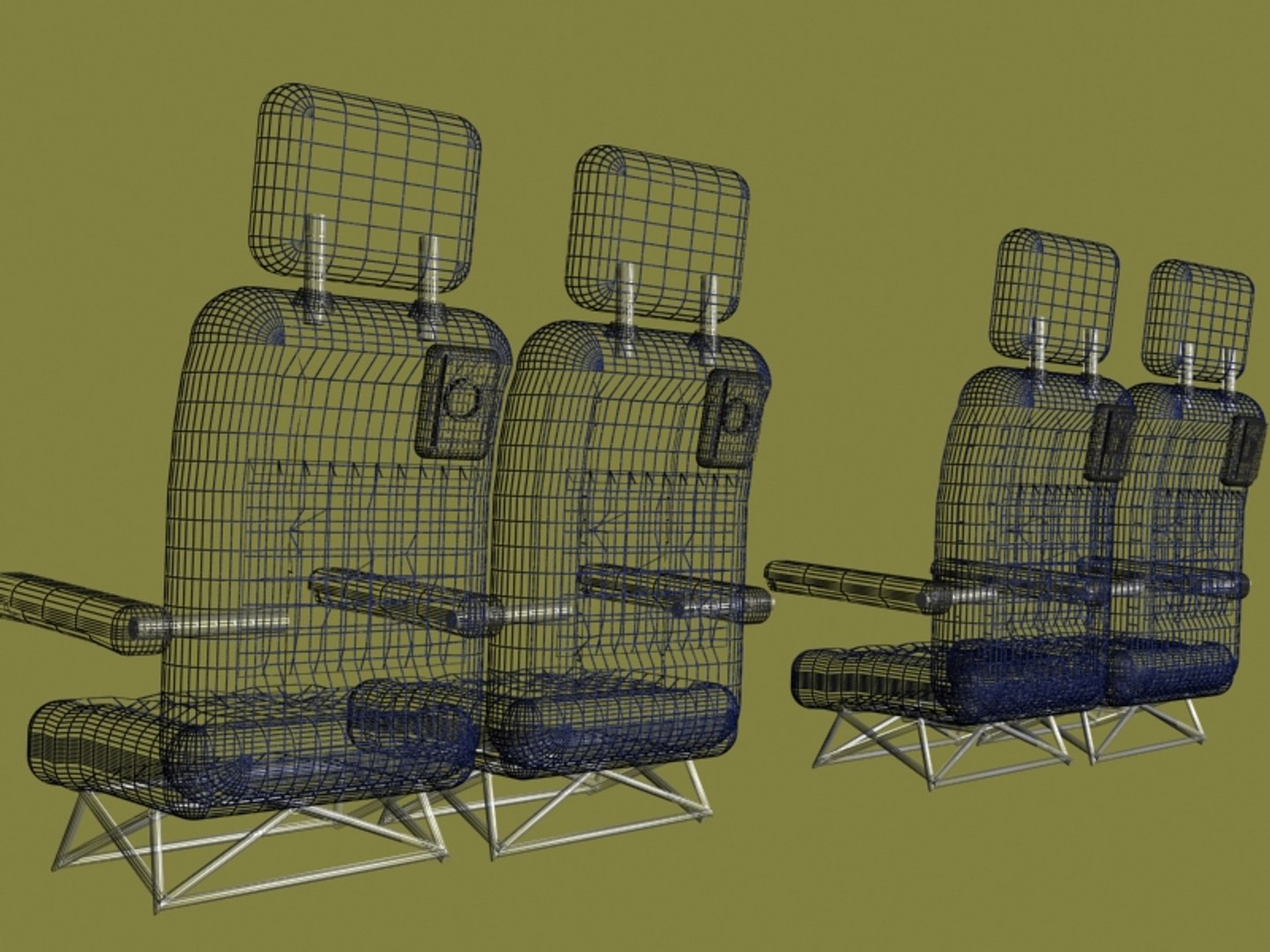 3d Bus Airplane Seat