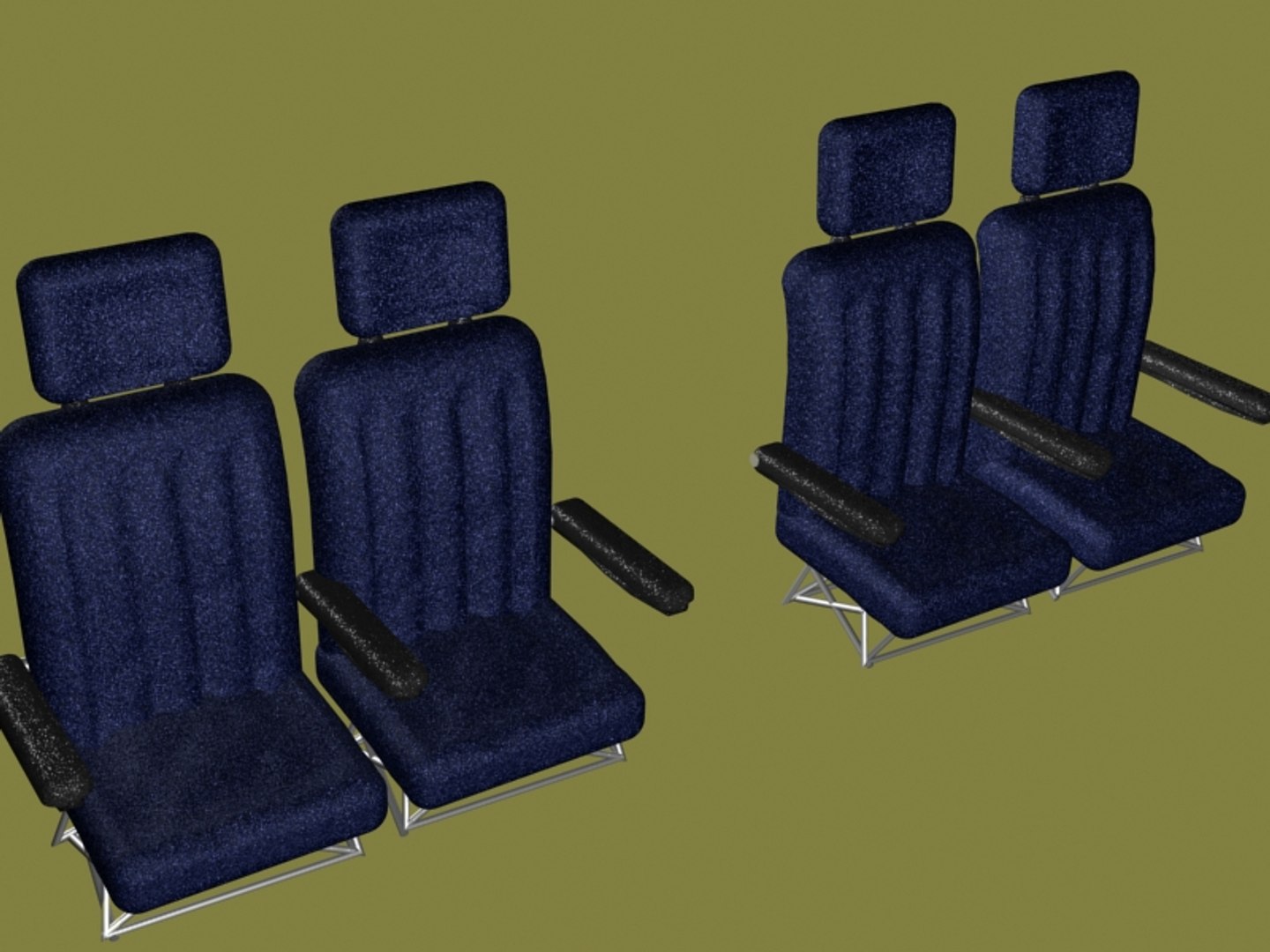 3d Bus Airplane Seat