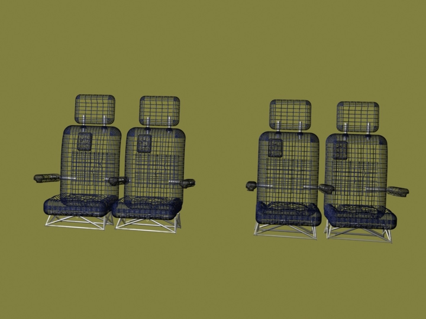 3d Bus Airplane Seat