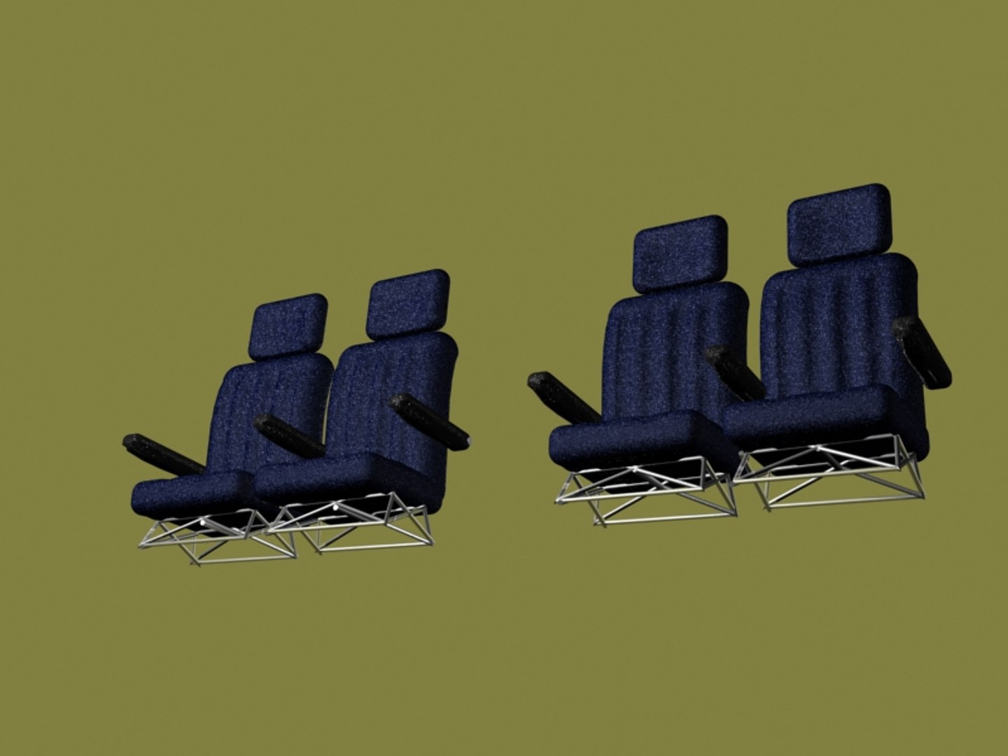 3d Bus Airplane Seat