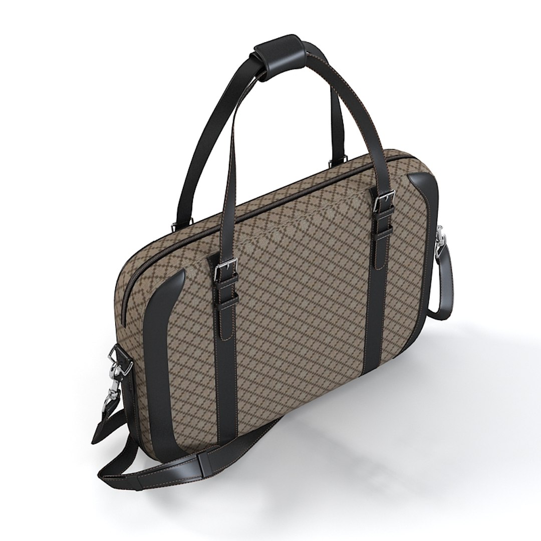 3d model gucci diamante briefcase