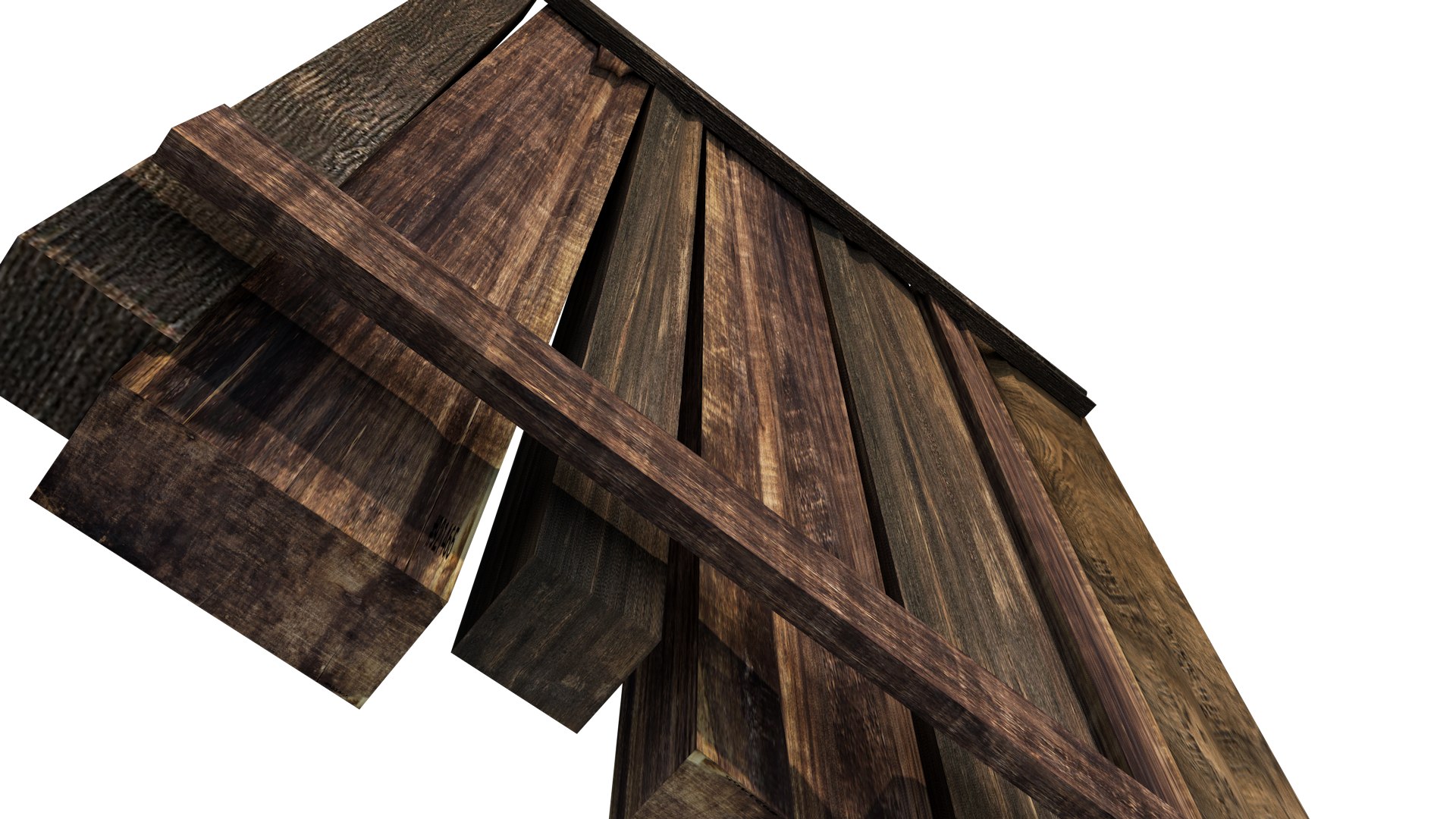 Old Wood Plank 3D Model - TurboSquid 1765703