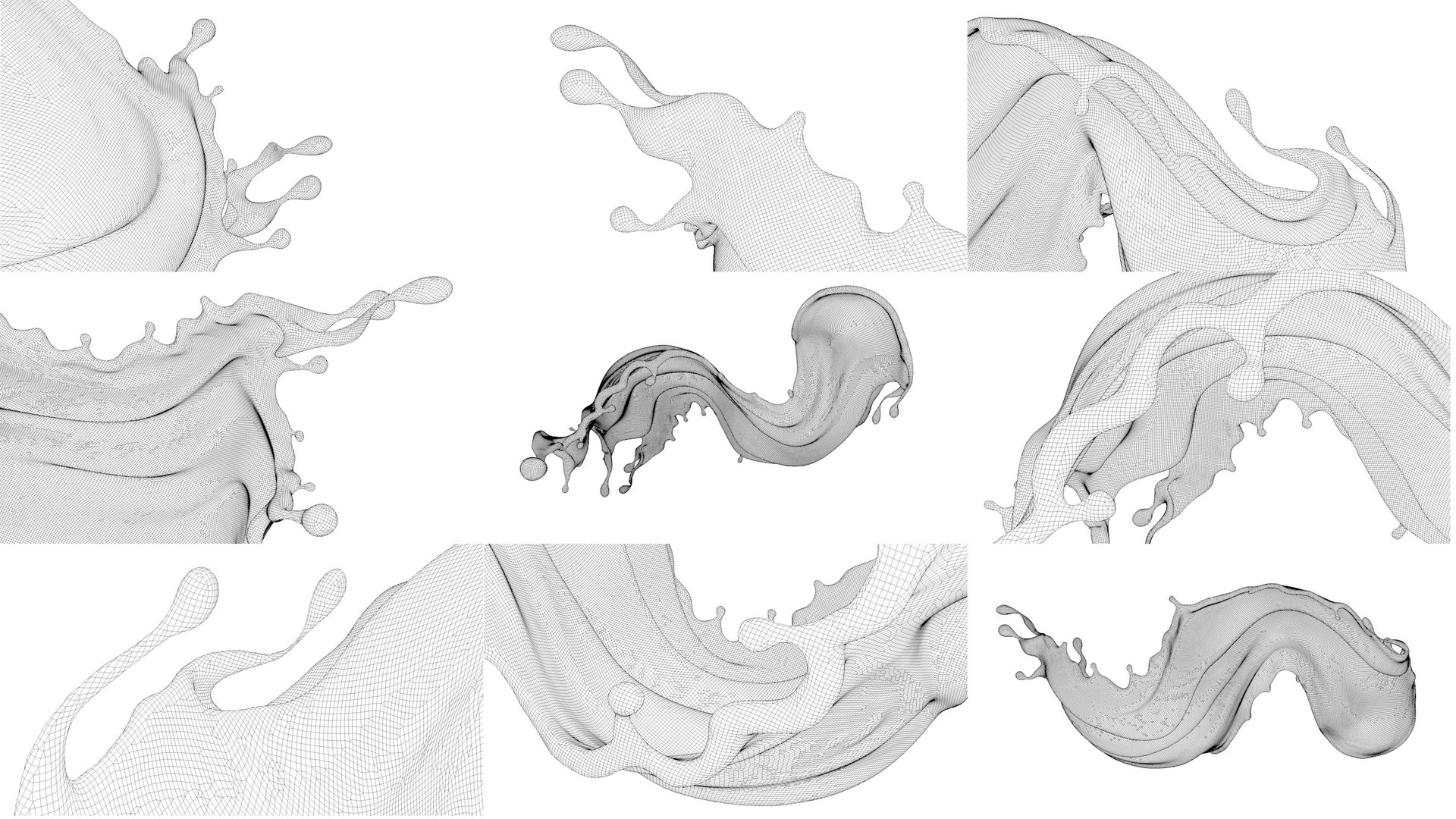 Splash liquid 3D model - TurboSquid 1251883