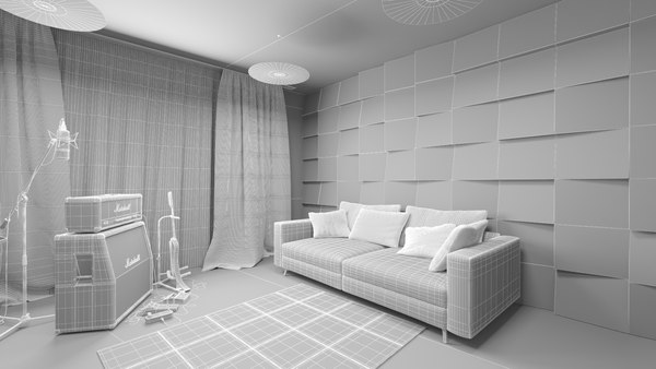 3D youtuber room interior - TurboSquid 1663478