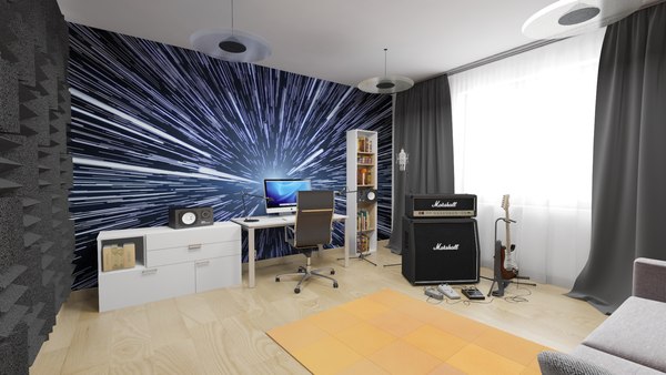 3D youtuber room interior - TurboSquid 1663478