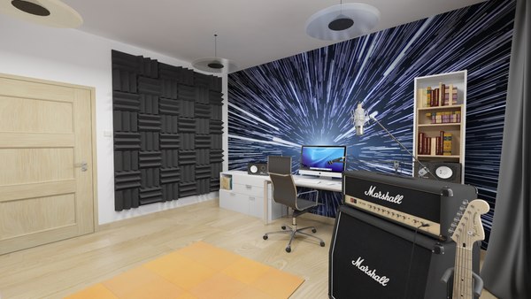 3D youtuber room interior - TurboSquid 1663478