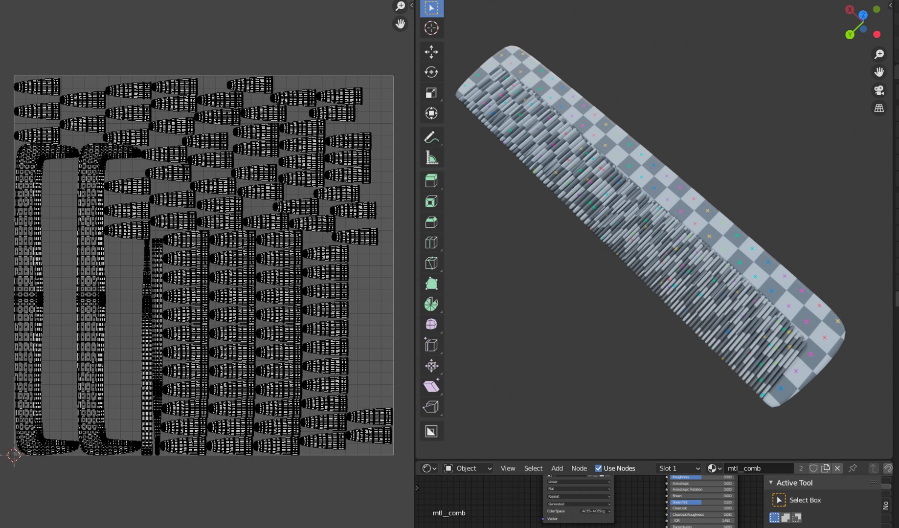 3D Comb Asset Blender - TurboSquid 1621515