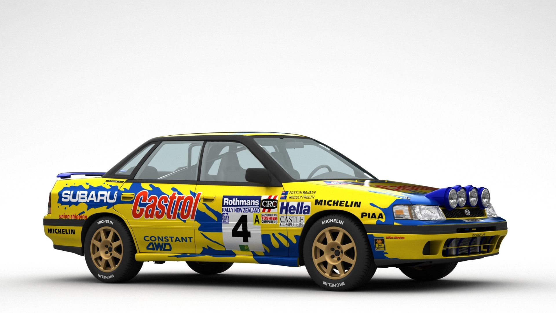 3D Subaru Legacy RS Rally 1992 Model - TurboSquid 2011544
