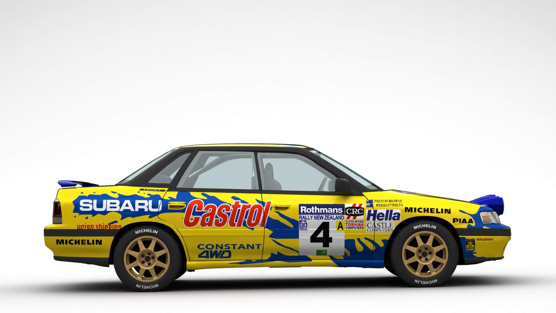 3D Subaru Legacy RS Rally 1992 Model - TurboSquid 2011544