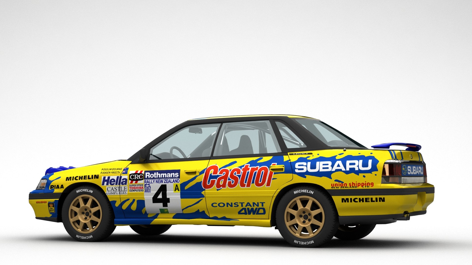 3D Subaru Legacy RS Rally 1992 Model - TurboSquid 2011544