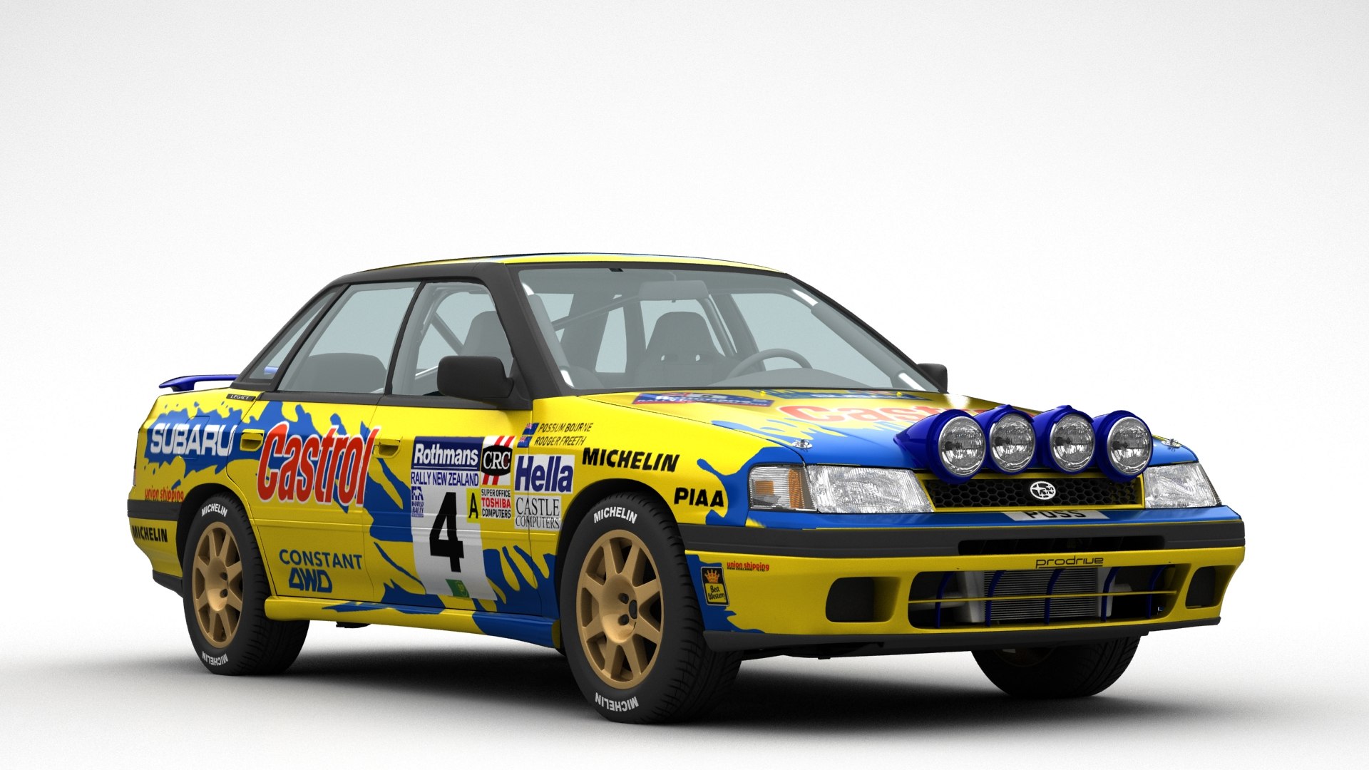 3D Subaru Legacy RS Rally 1992 Model - TurboSquid 2011544