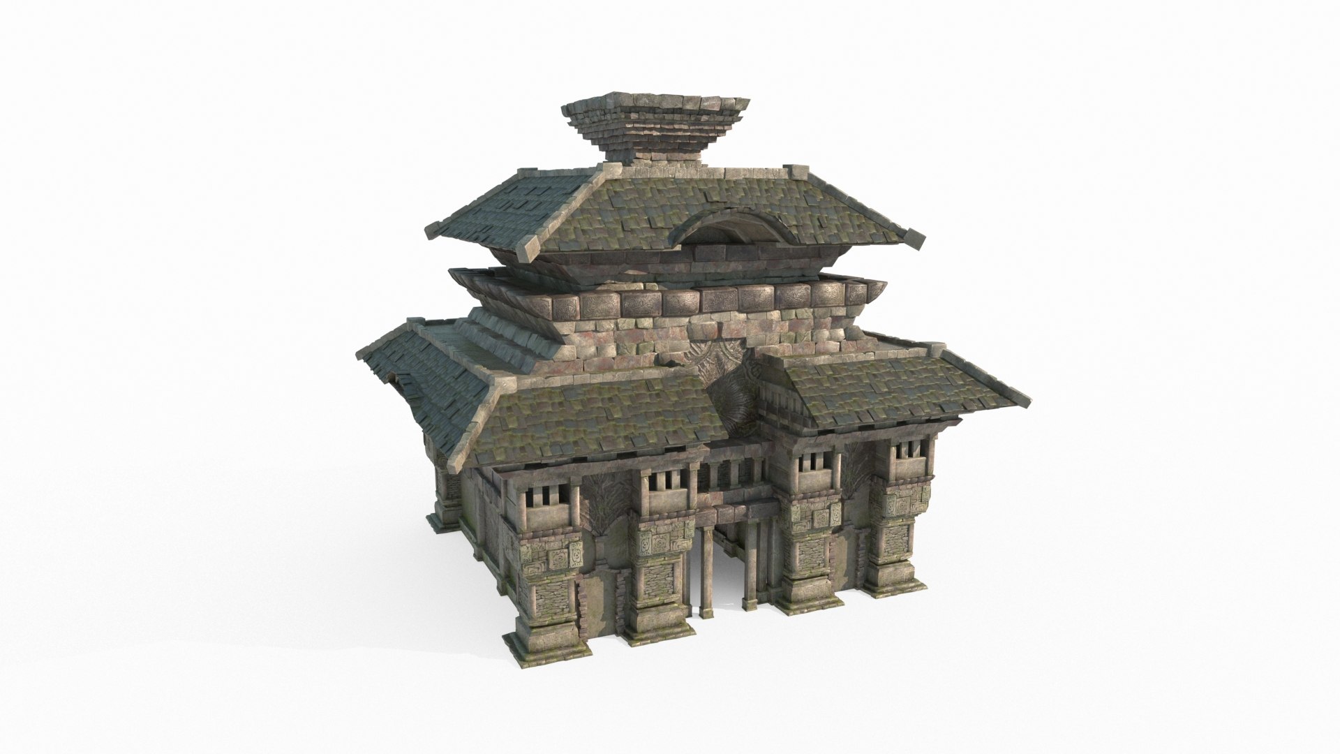 3D Ancient Architectural Relics And Houses - TurboSquid 2147112