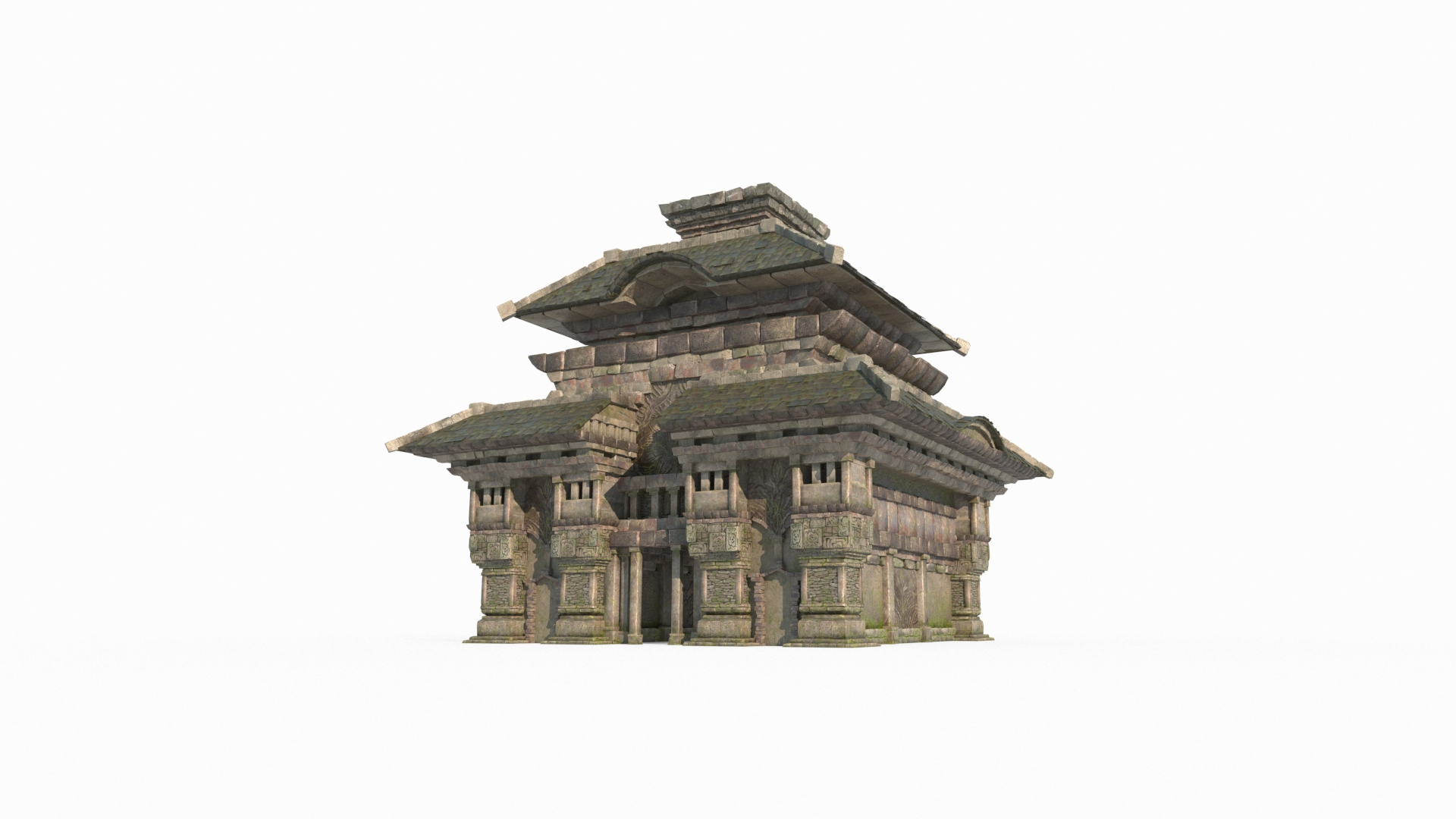 3D Ancient Architectural Relics And Houses - TurboSquid 2147112