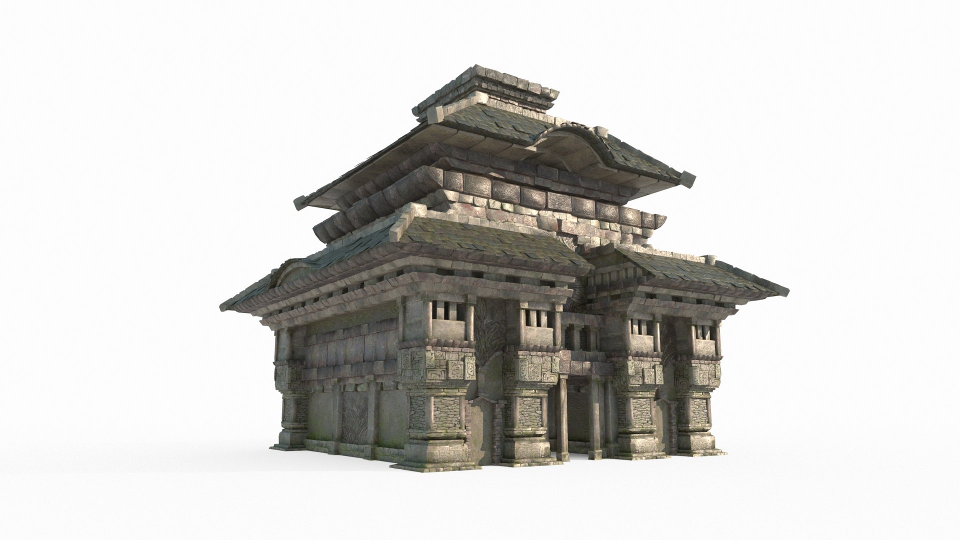 3D Ancient Architectural Relics And Houses - TurboSquid 2147112