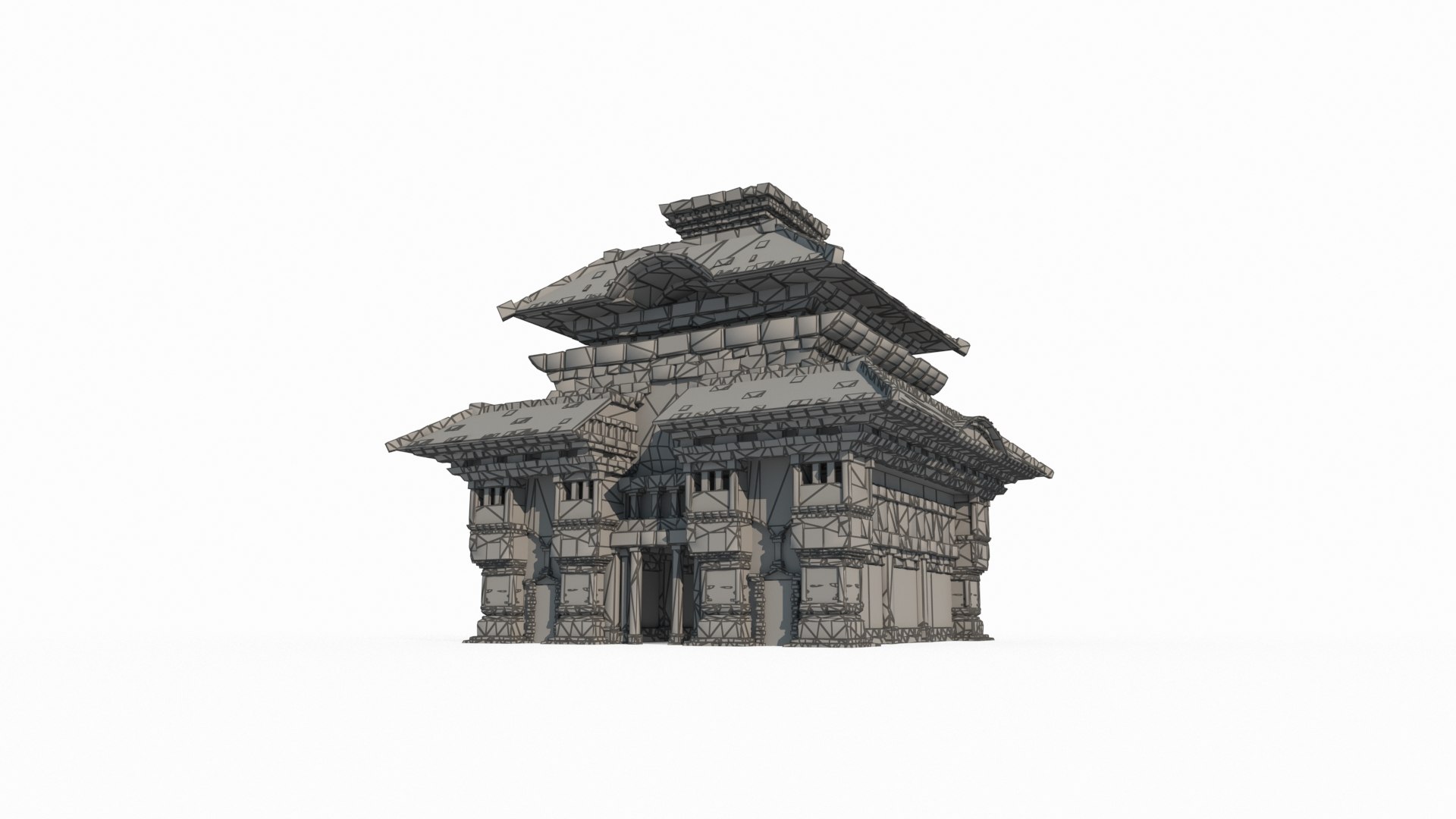 3D Ancient Architectural Relics And Houses - TurboSquid 2147112
