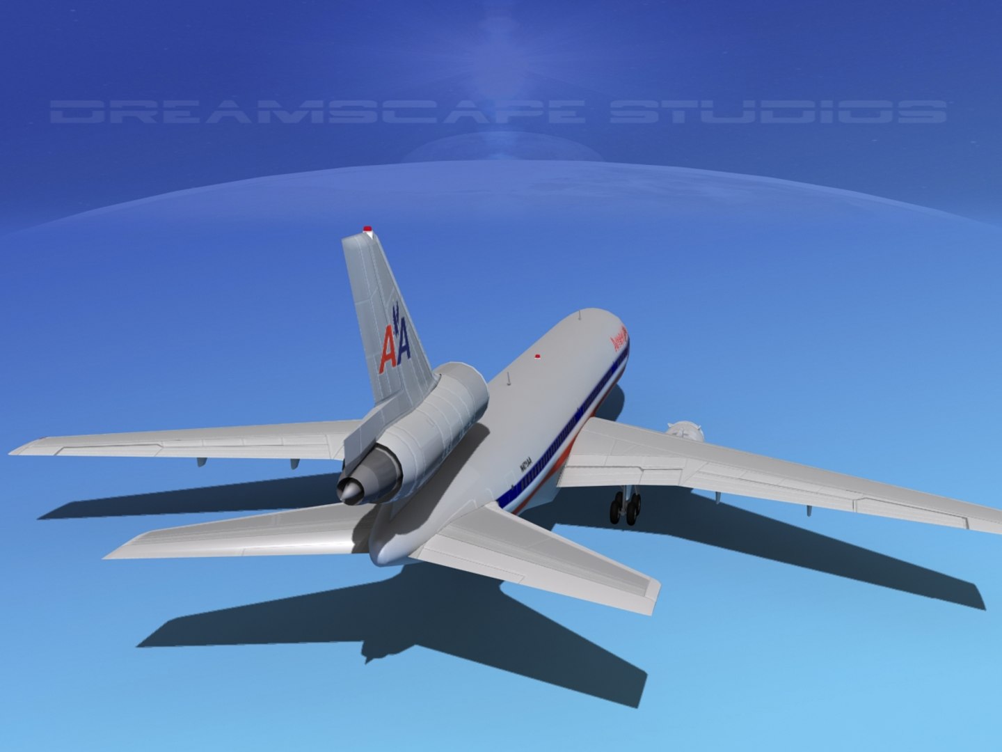 3d Douglas Dc-10