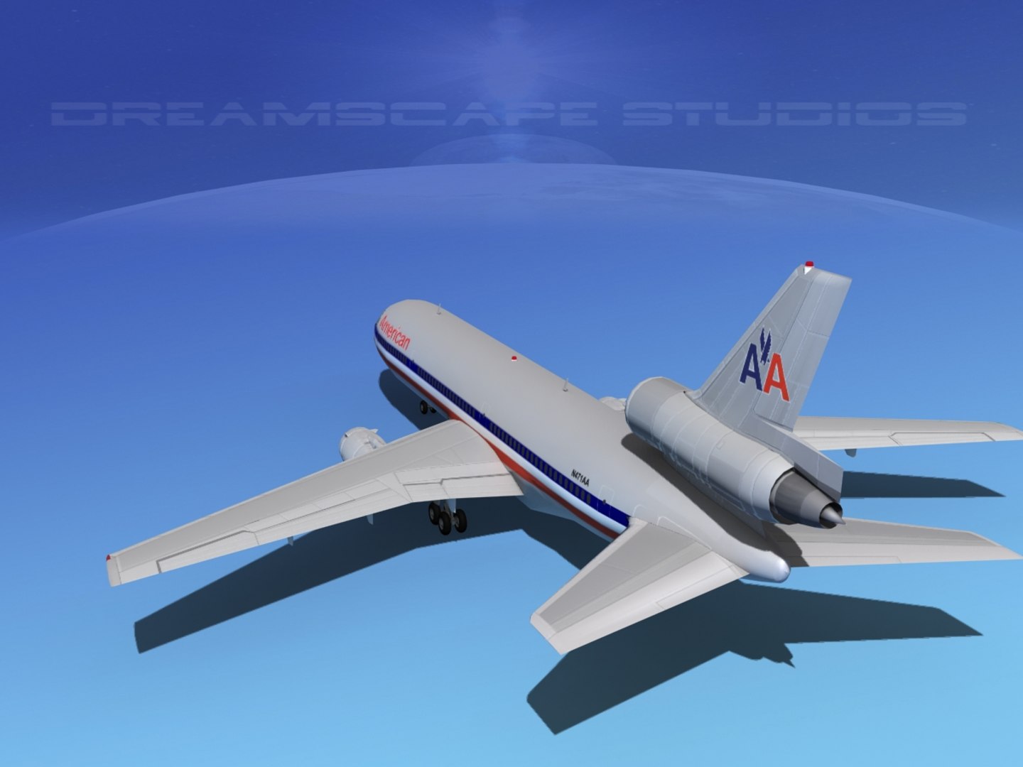 3d Douglas Dc-10