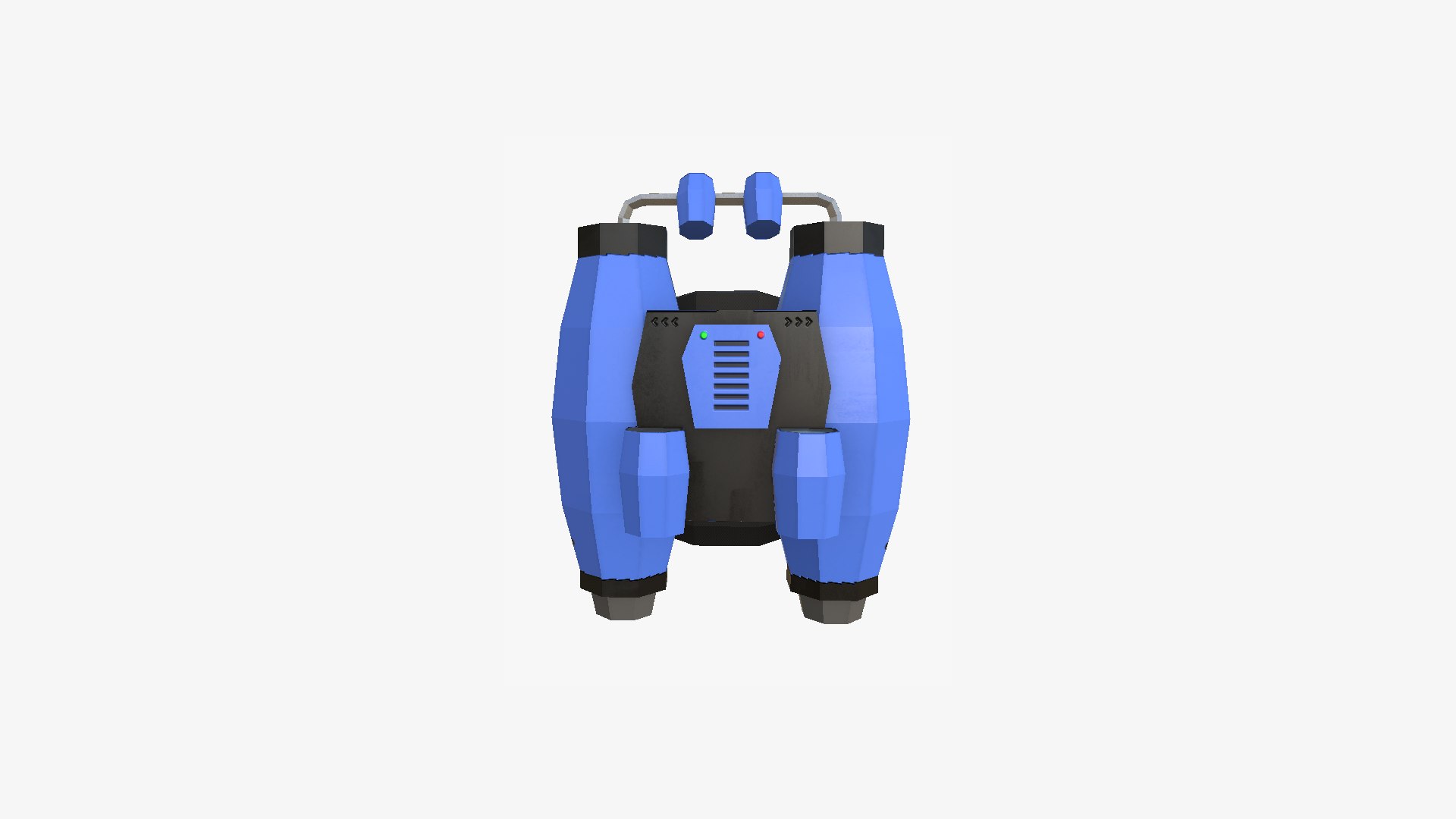 Jetpack Low Poly A03 Blue - SciFi Character Design 3D - TurboSquid 2254114