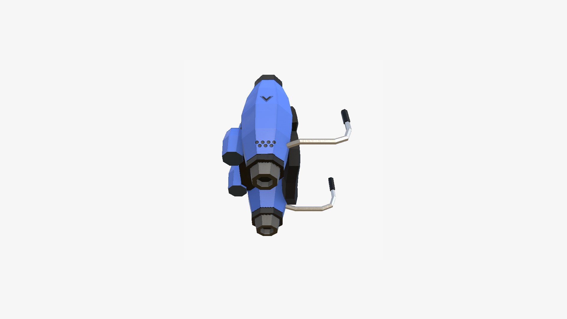 Jetpack Low Poly A03 Blue - SciFi Character Design 3D - TurboSquid 2254114
