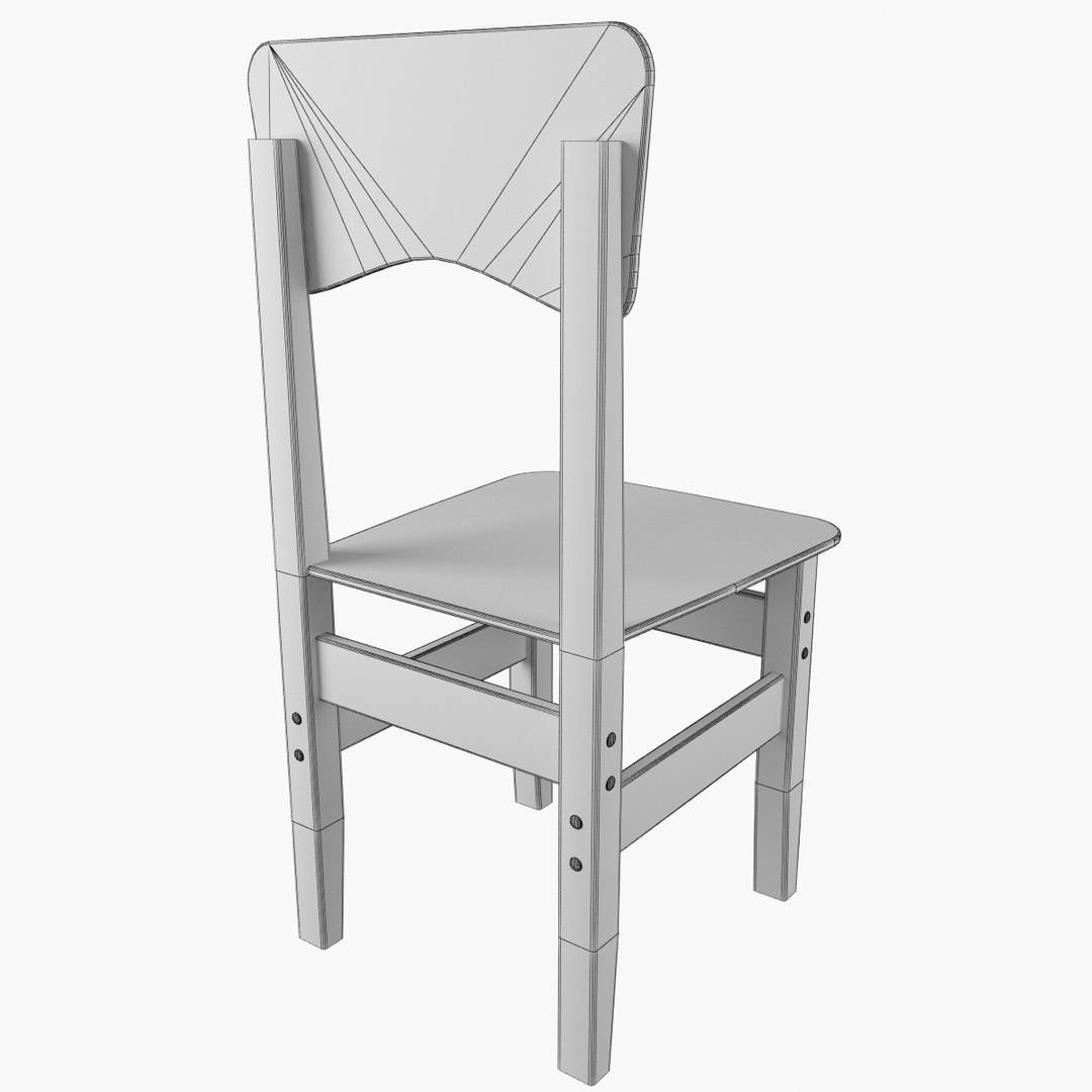 3d children chair