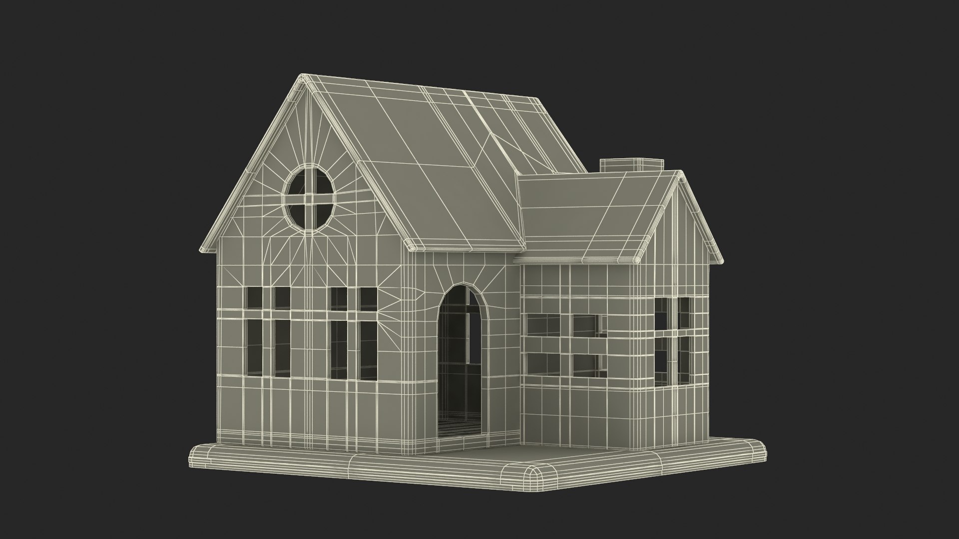 3D Cardboard Miniature House - TurboSquid 2207730